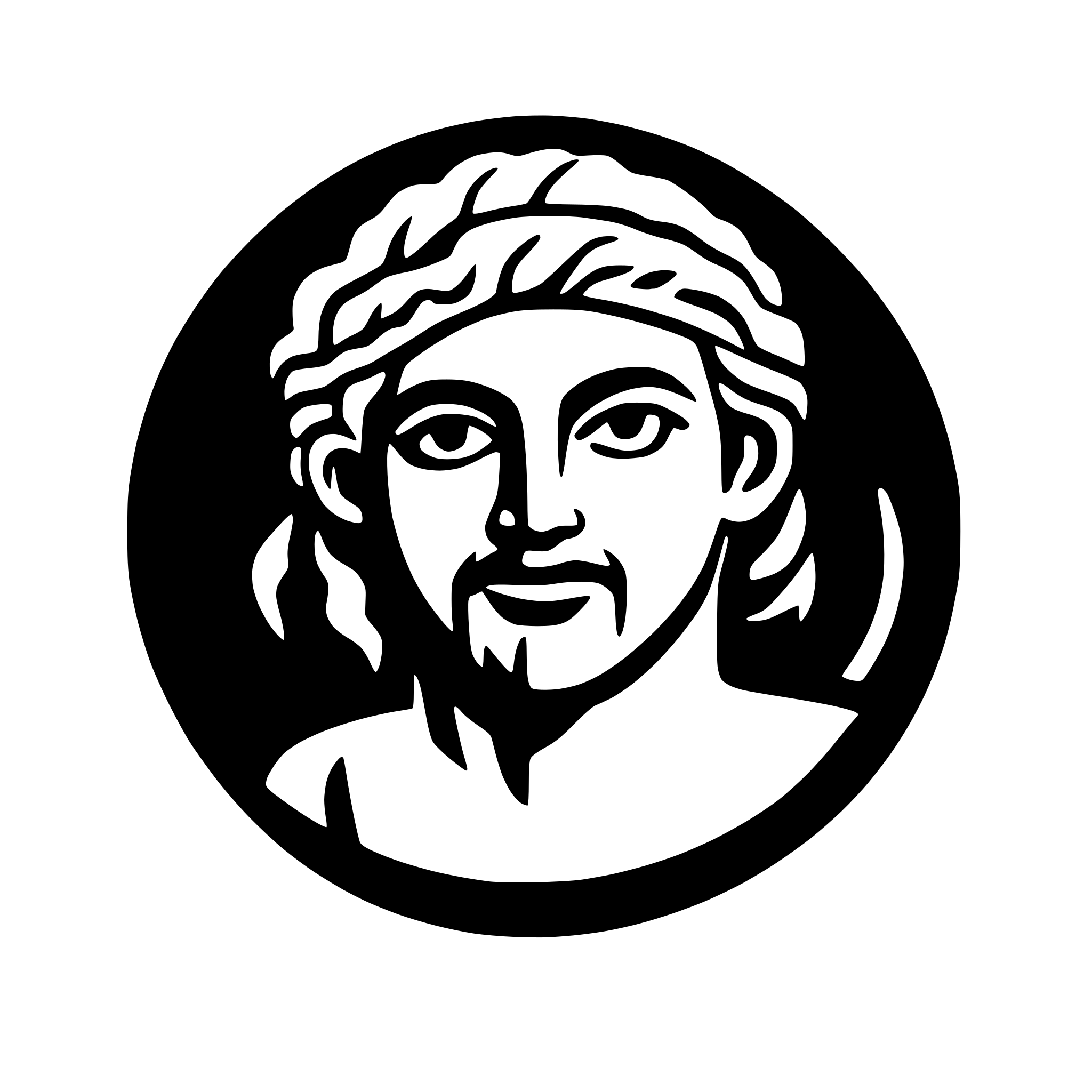 logo SVG for 'create demosthenes greek face logo stely' | AI-Generated ...