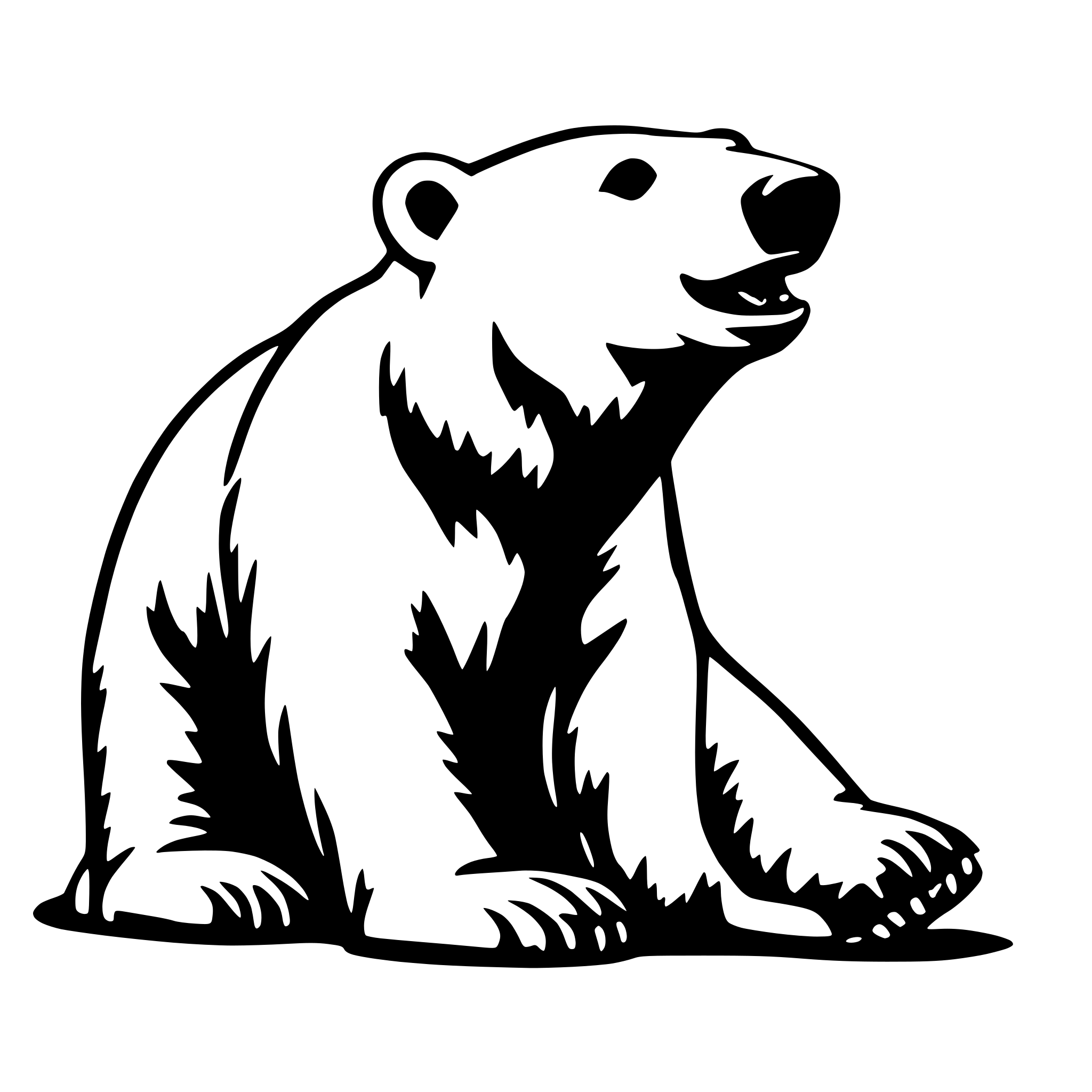 SVG Bundle for 'polar bear color' | AI-Generated Vector Graphics