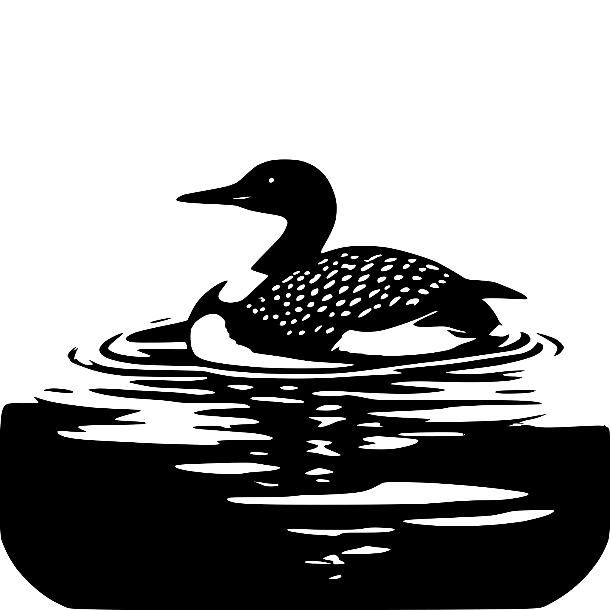 SVG for 'common loon in the water inside the outline of minnesota' | AI ...