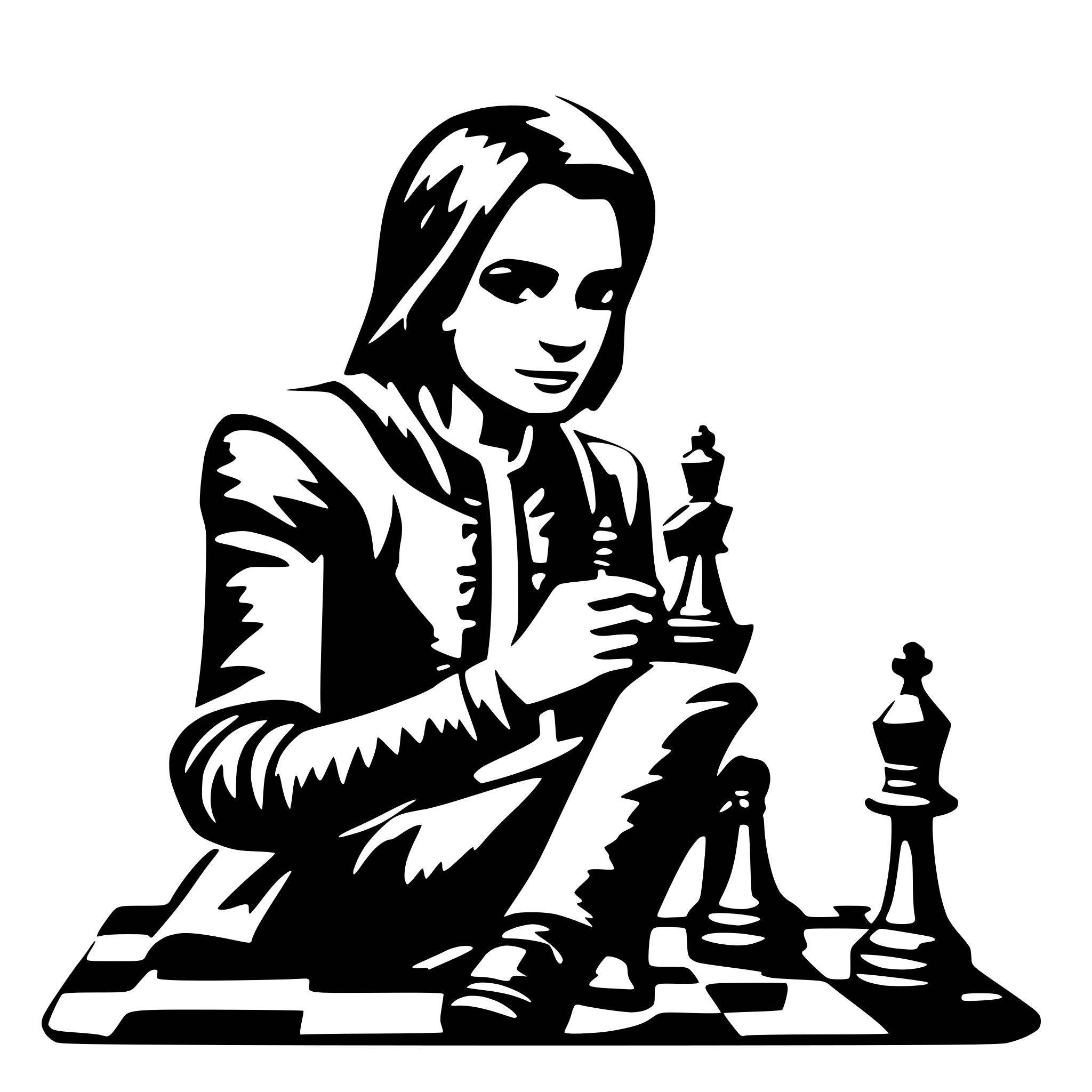 SVG Bundle for 'chess player' | AI-Generated Vector Graphics