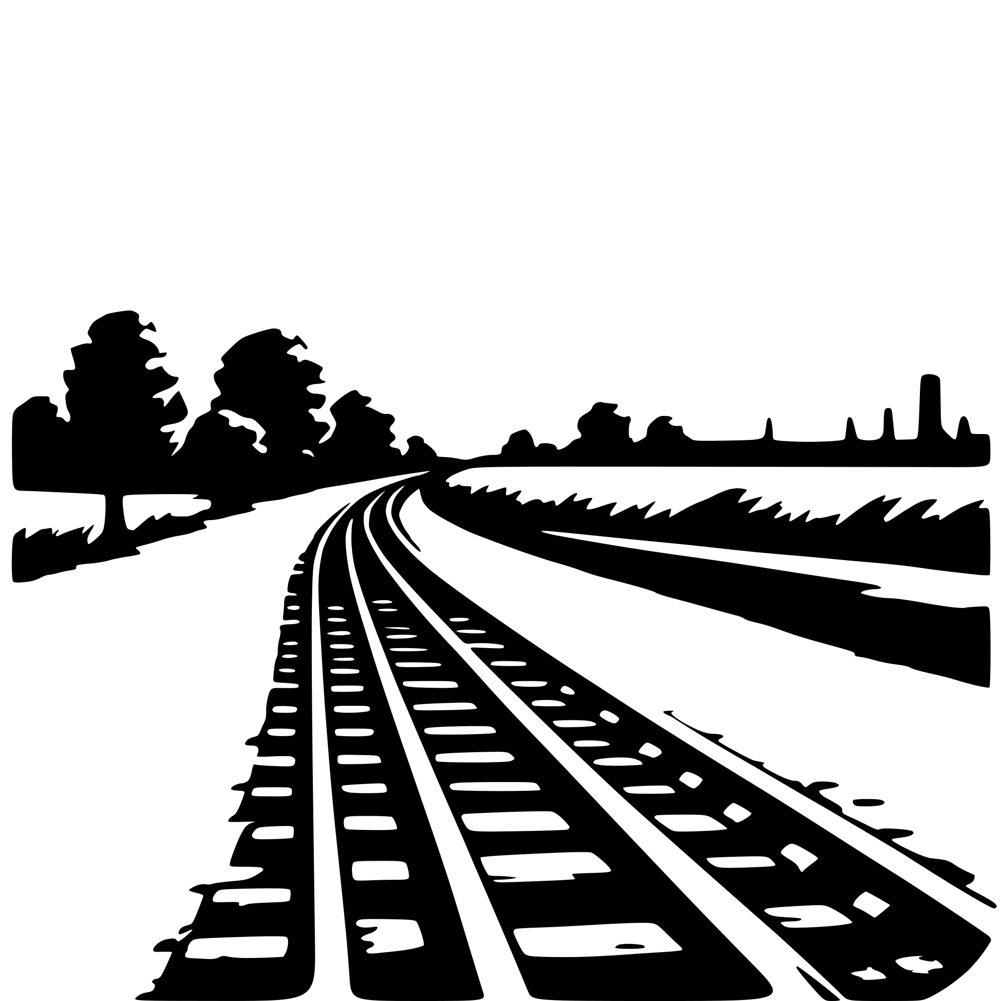 SVG for 'railroad line disappearing in background landscape' | AI ...