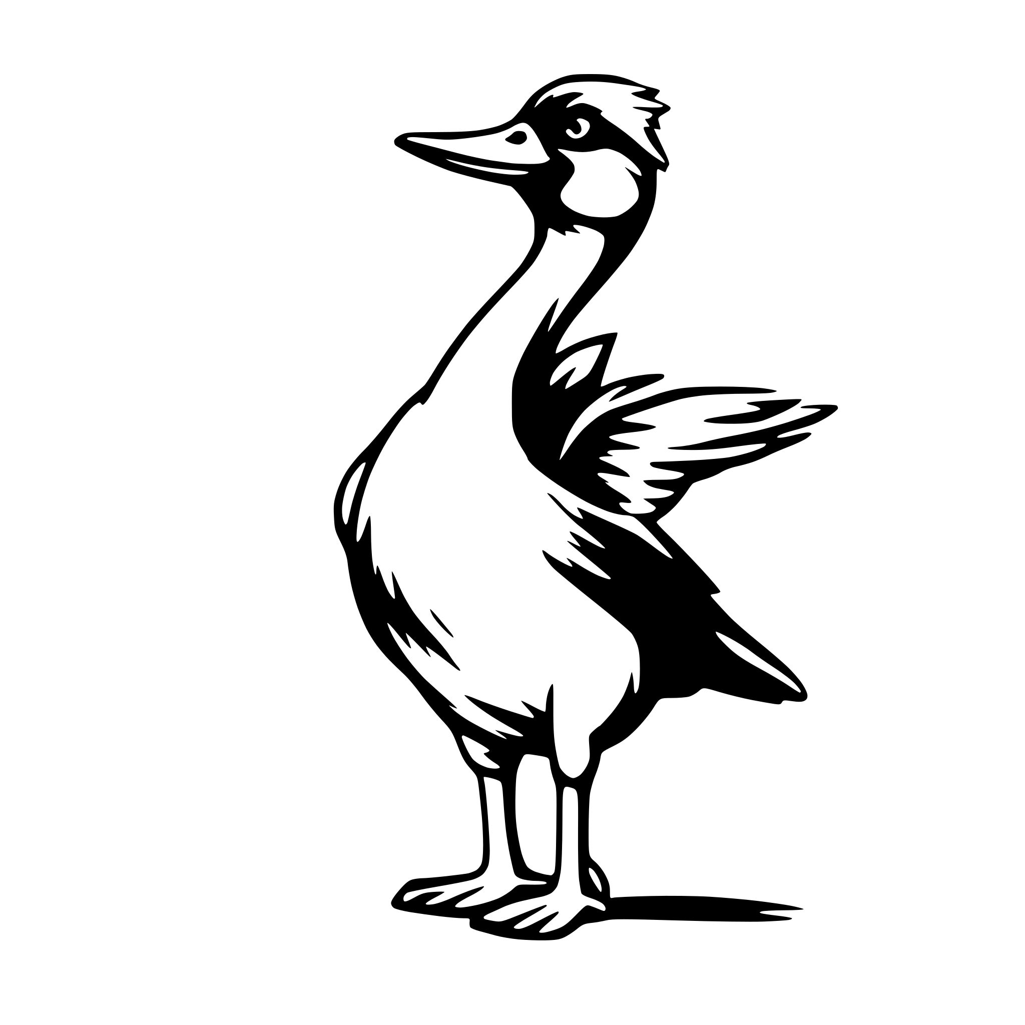SVG for 'background white, realistic daffy duck vector' | AI-Generated ...