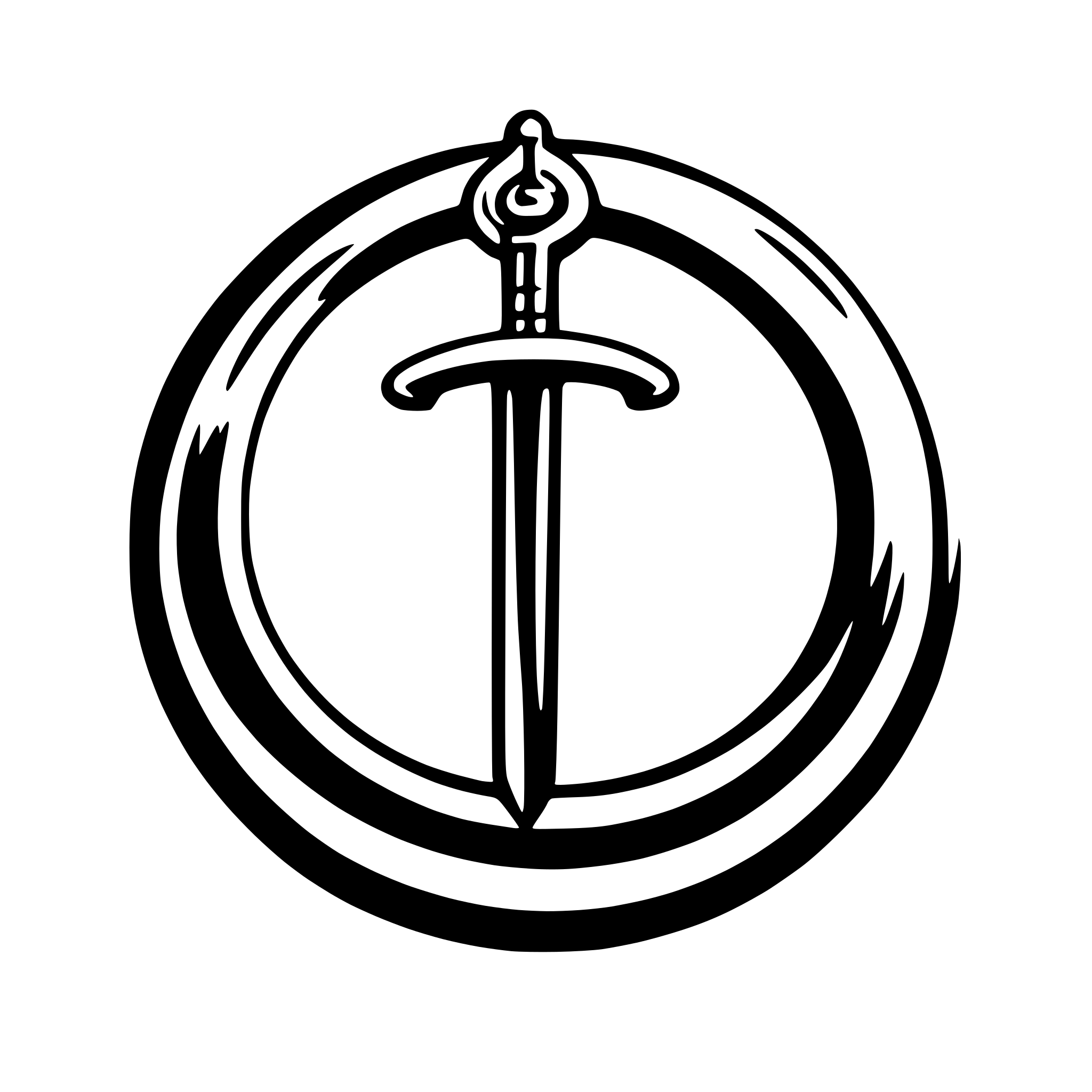 SVG Bundle for 'A sword pointing down encircled by an iron ring. logo ...