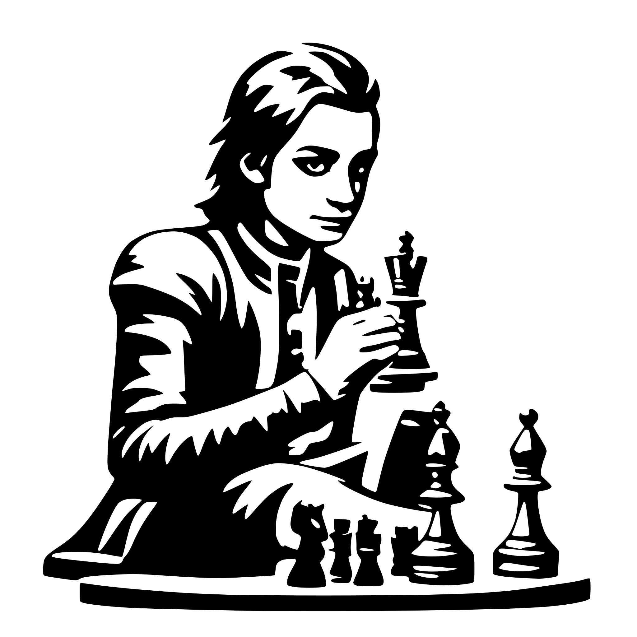 SVG Bundle for 'chess player' | AI-Generated Vector Graphics