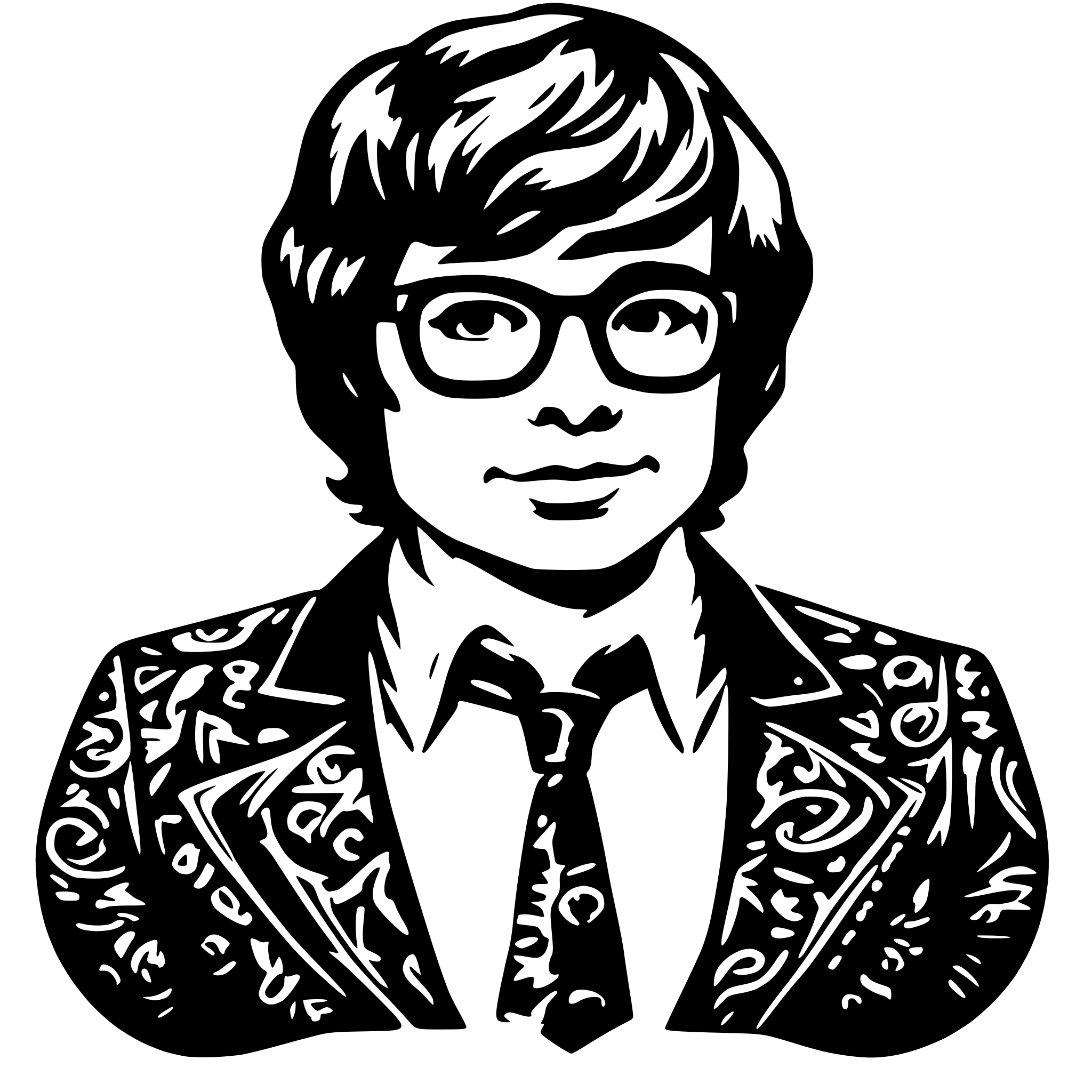SVG for 'Male Symbol like austin powers wears' | AI-Generated Custom ...