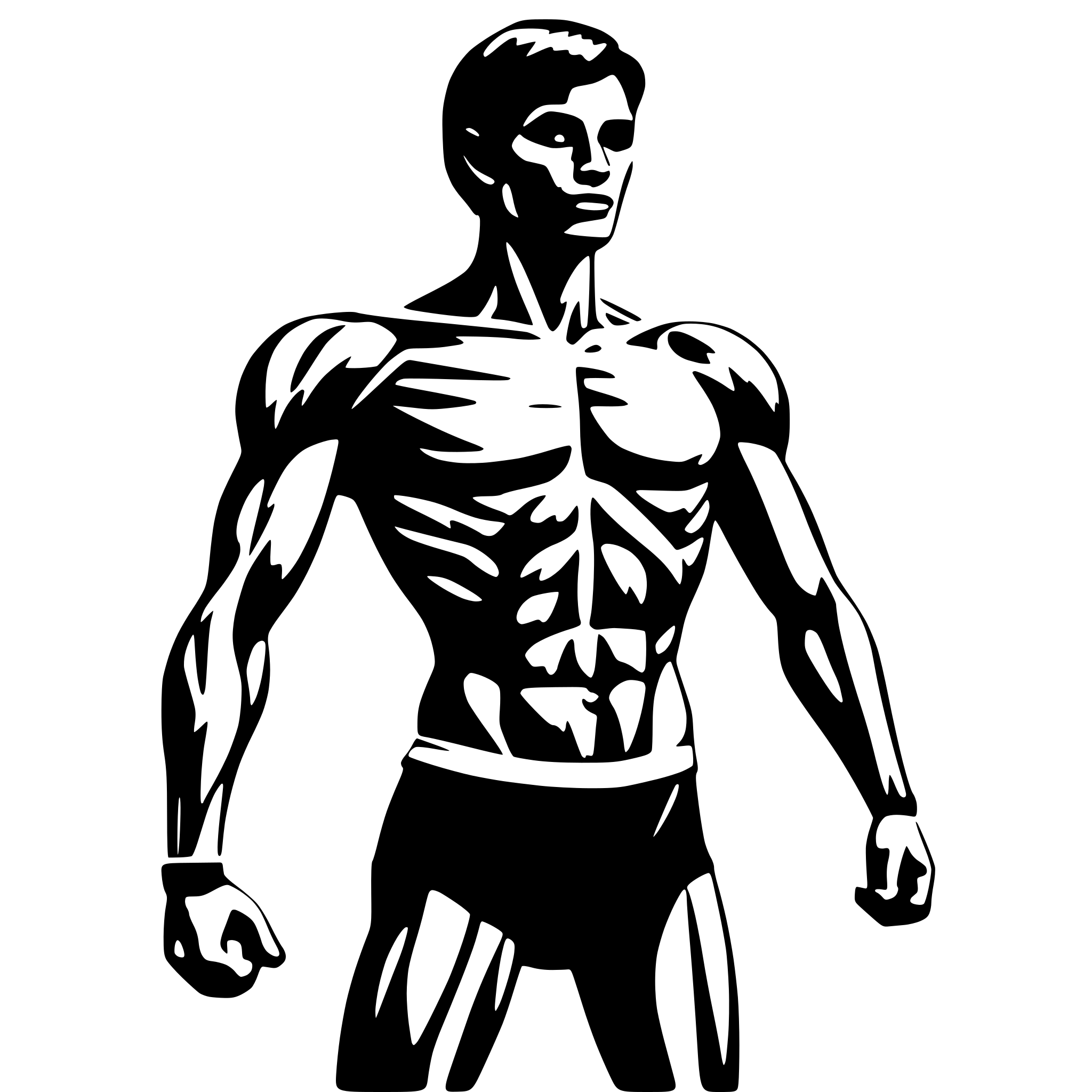 SVG Bundle for 'body muscles scheme' | AI-Generated Vector Graphics