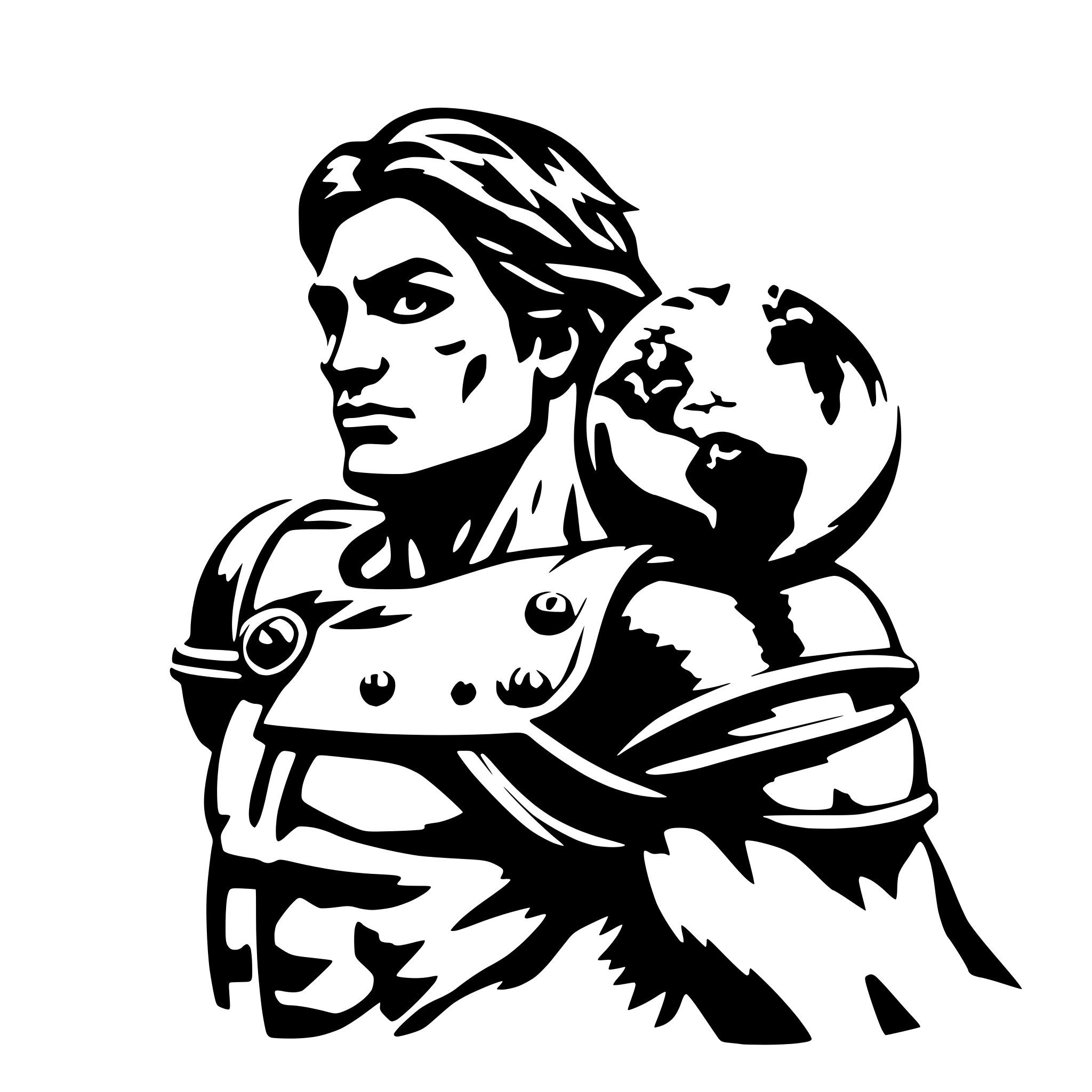 SVG Bundle for 'titan atlas carrying whole world on his shoulder' | AI ...