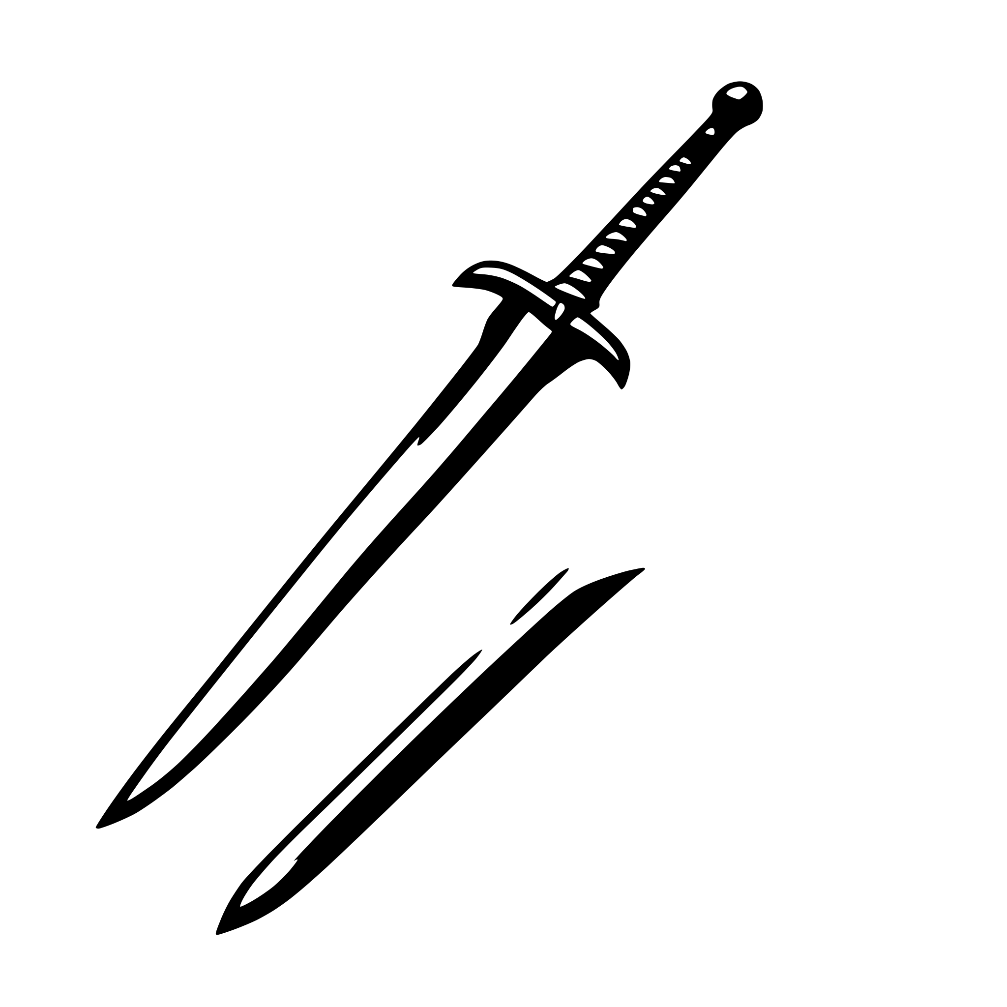 SVG Bundle for 'simple long sword with a wide blade just the sword ...