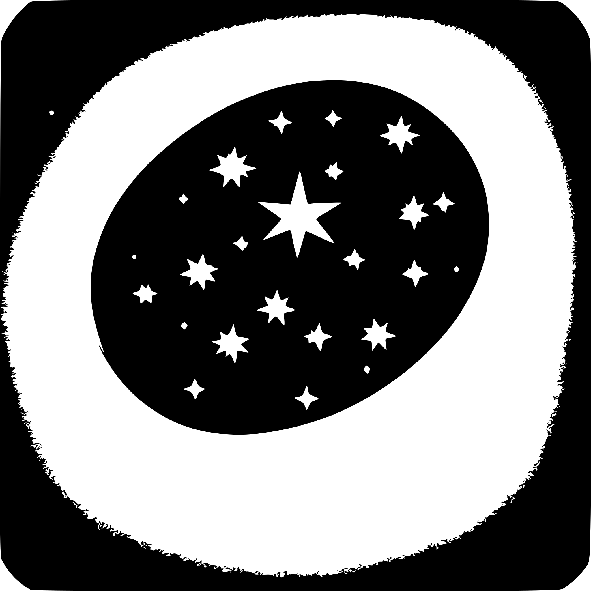 SVG Bundle for 'star field with a nebula in color' | AI-Generated ...
