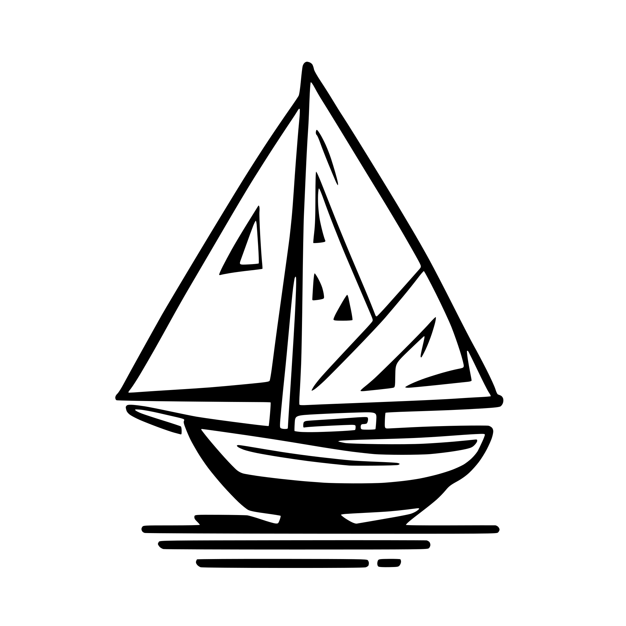 icon SVG for 'simple logo style depiction of a modern sail boat with ...