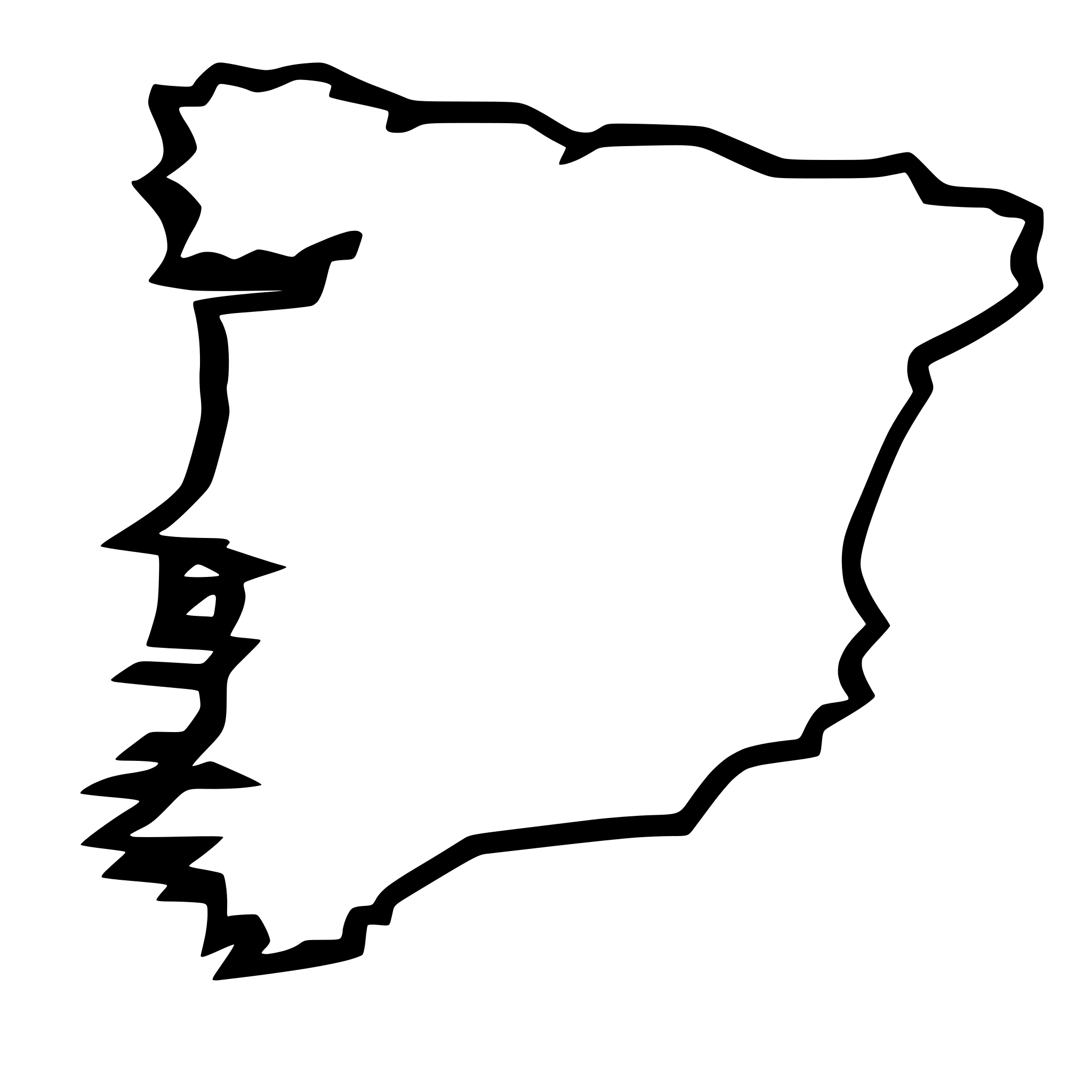 SVG Bundle for 'i need the outside border of the map of spain cut in 4 ...