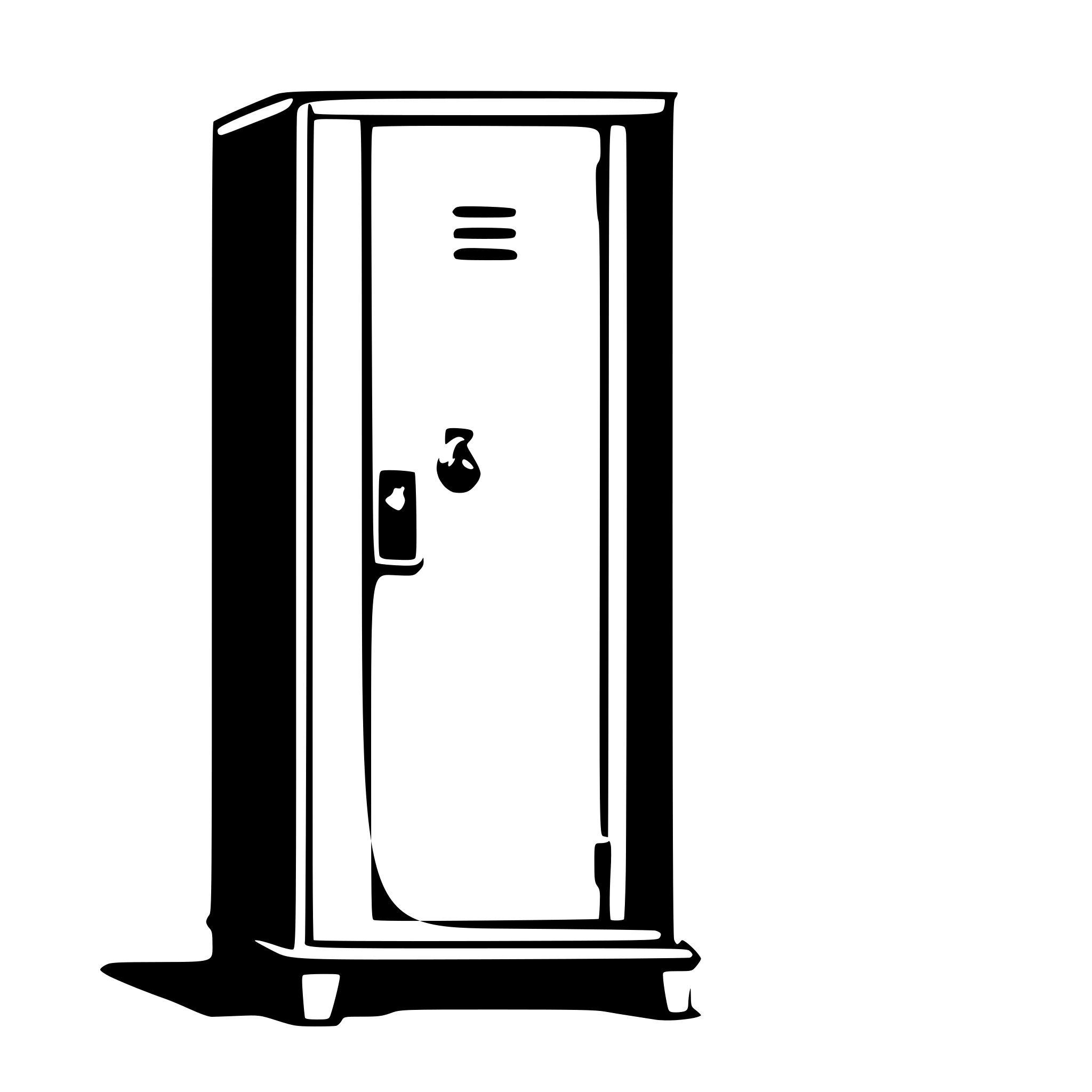 SVG for 'single locker outline line drawing simple' | AI-Generated ...