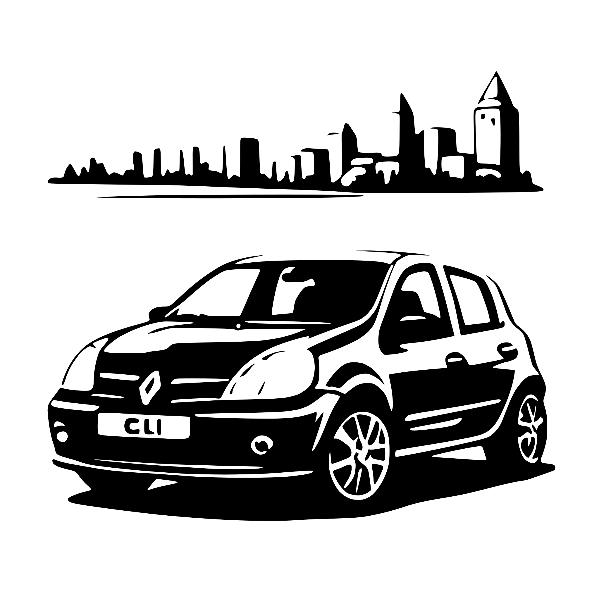 SVG Bundle for 'renault clio' | AI-Generated Vector Graphics