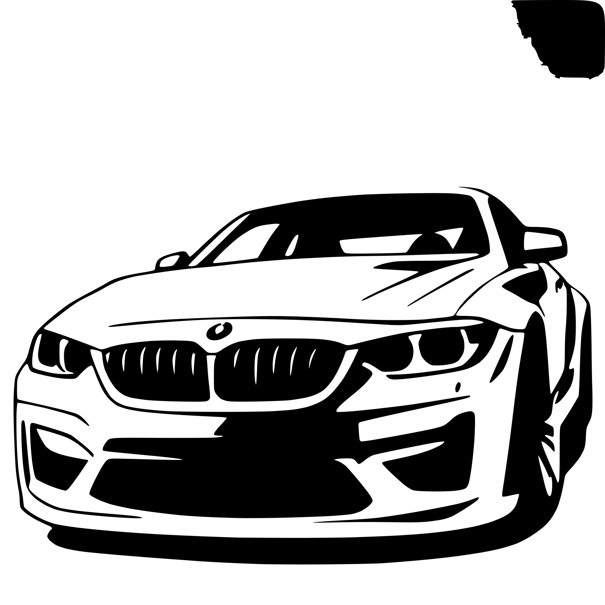 SVG Bundle for 'BMW m4 f82 as a drawing to color in. Without Logos ...