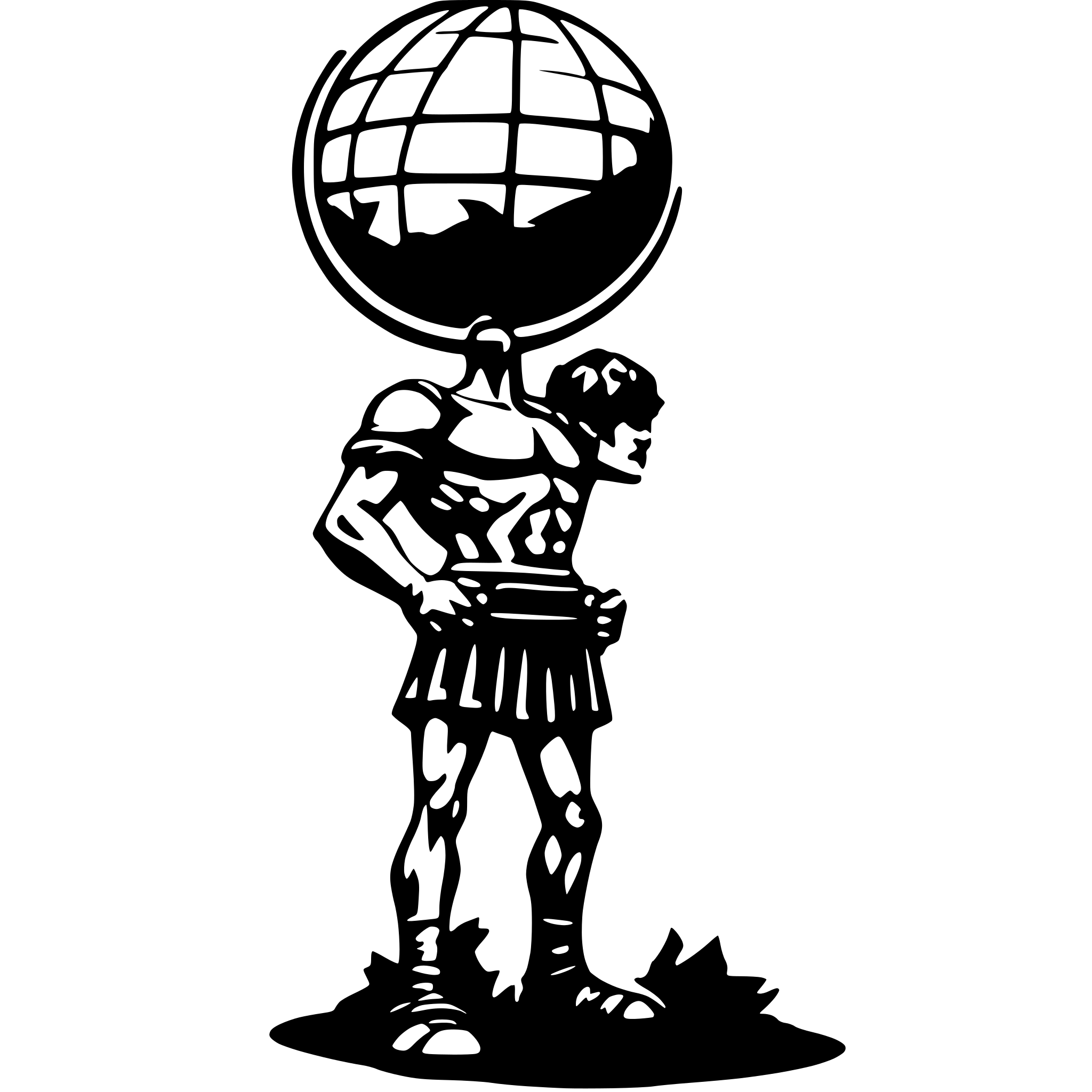 SVG Bundle for 'titan atlas holding globe on his shoulder' | AI ...