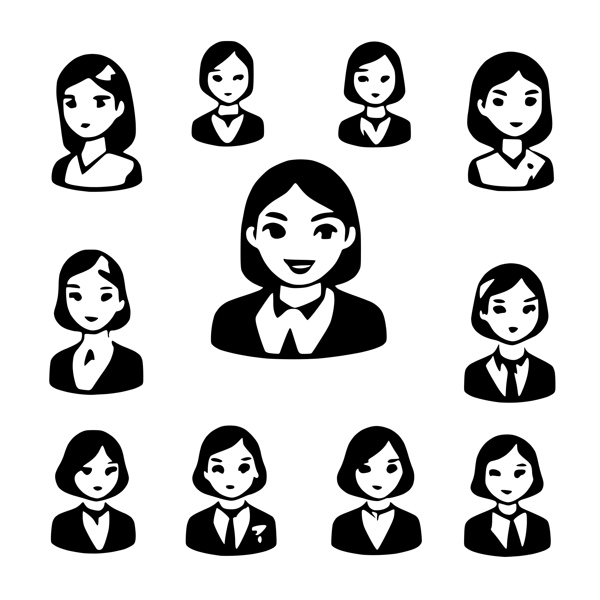 SVG Bundle for 'employees icons' | AI-Generated Vector Graphics