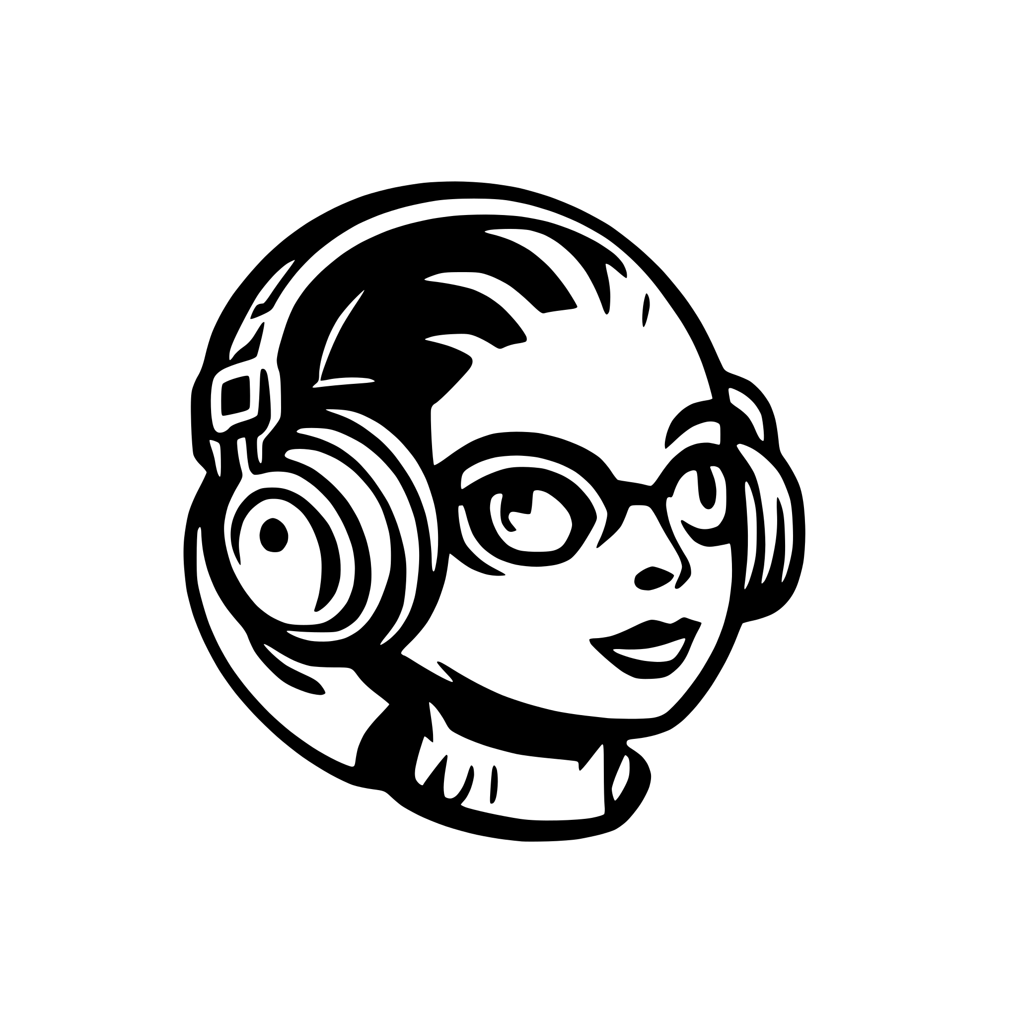 SVG Bundle for 'Cyberpunk voice chat logo' | AI-Generated Vector Graphics