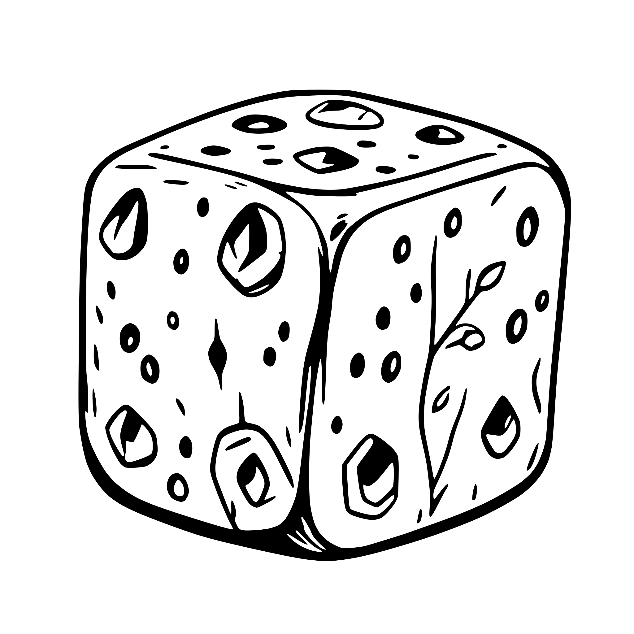 line art SVG for 'yahtzee dice' | AI-Generated Custom Vector Graphic