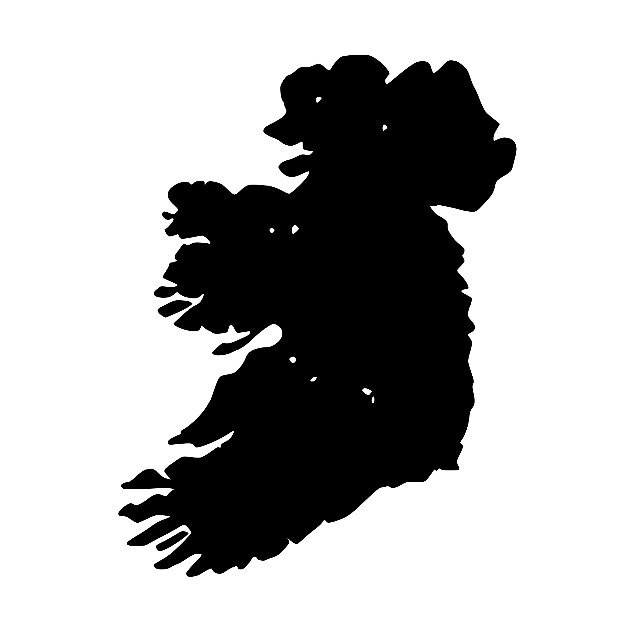 SVG Bundle for 'create me a map of ireland with dots in a grid pattern ...