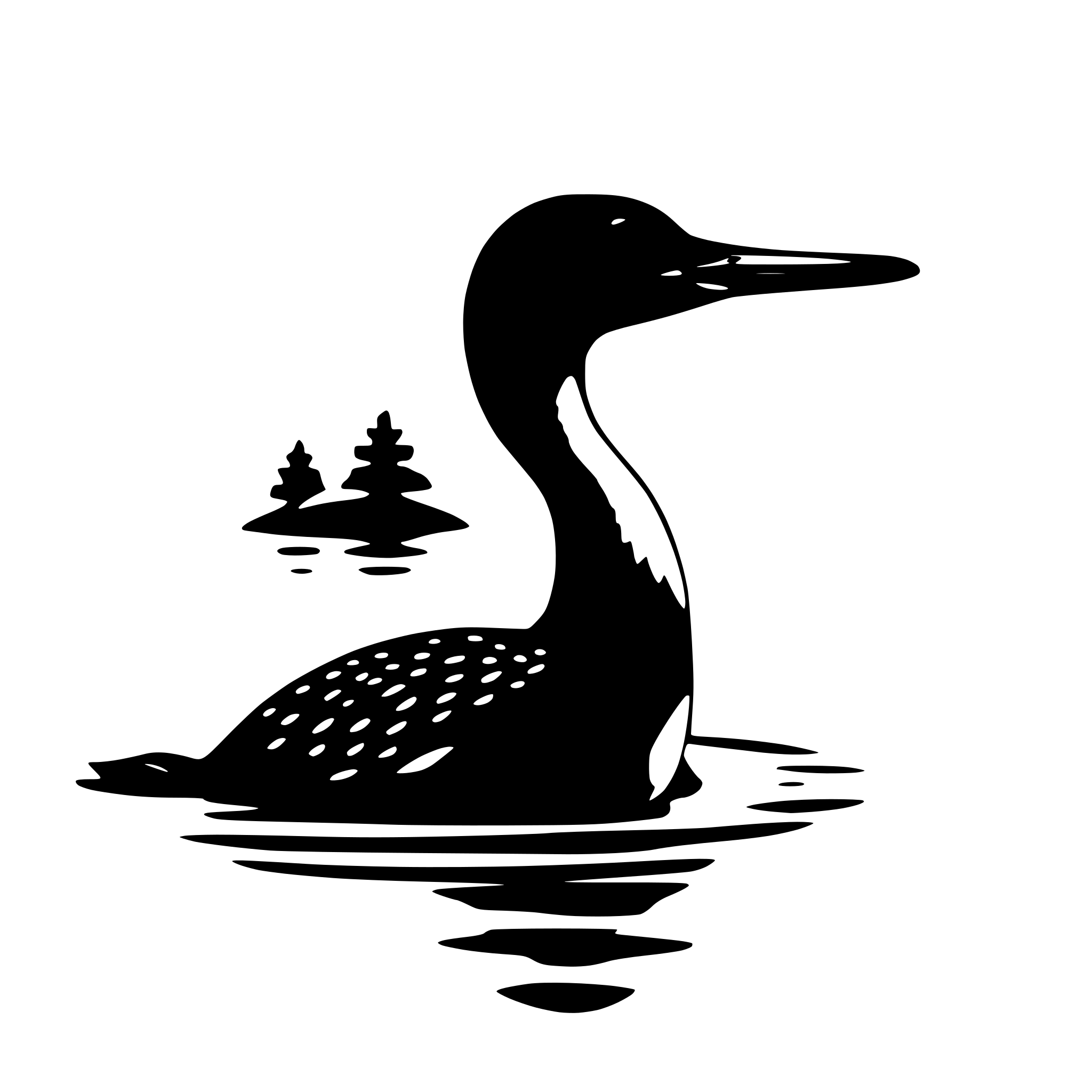 SVG for 'common loon in the water inside the outline of minnesota' | AI ...