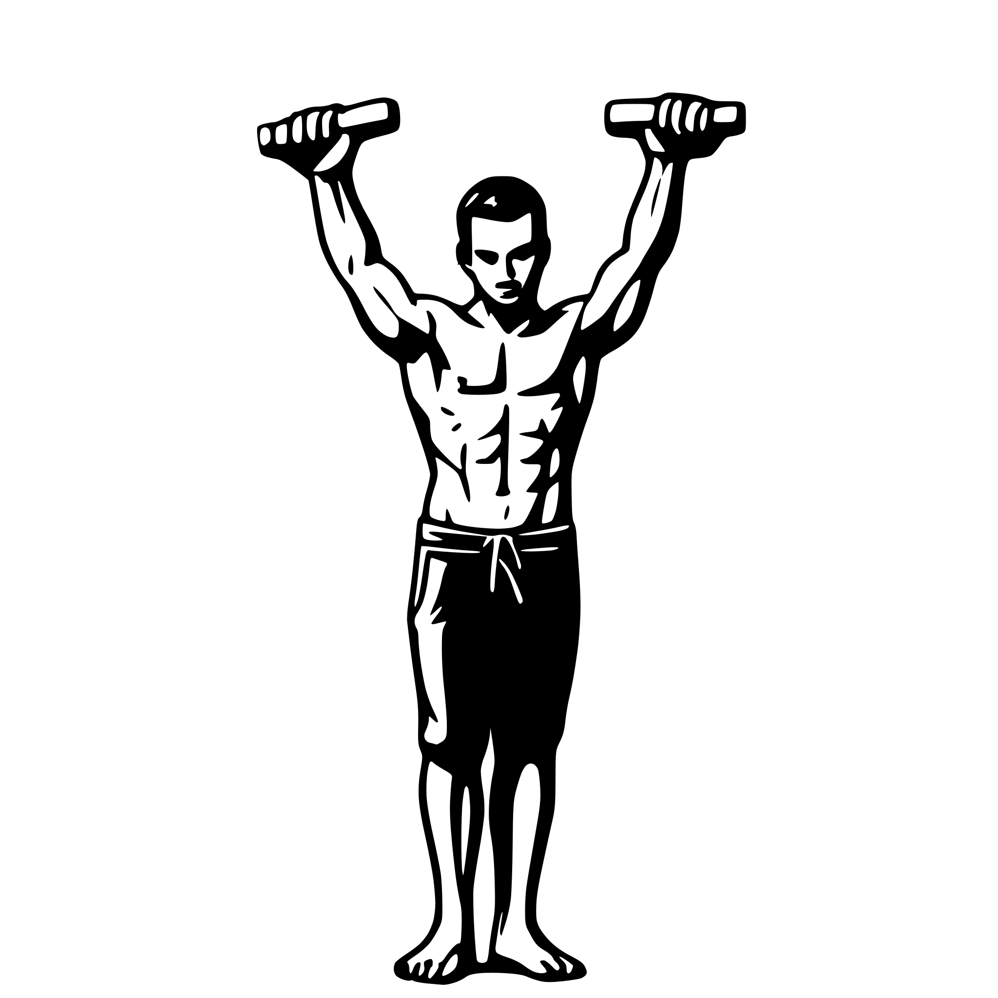 SVG Bundle for 'calisthenics handstand muscle bare torso' | AI ...