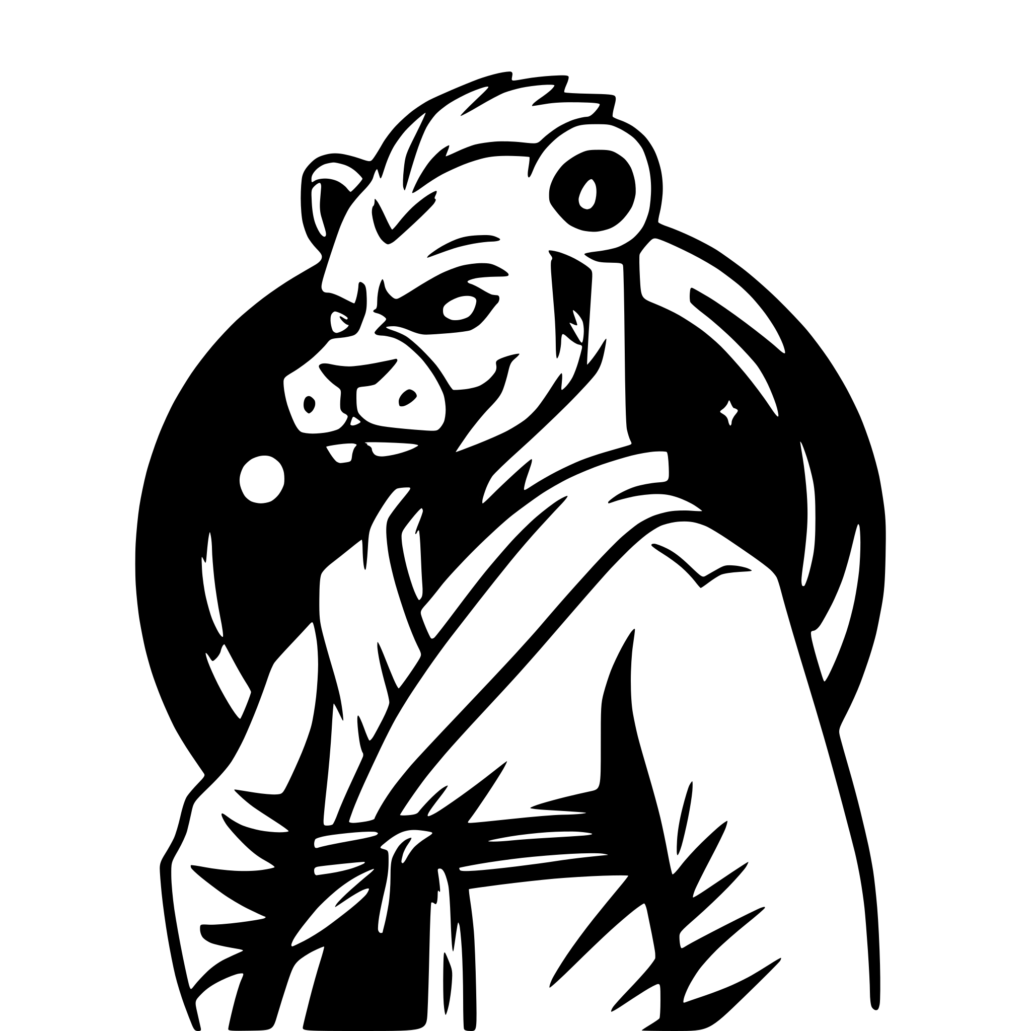 logo SVG for 'cyberpunk bear shaolin monk with mohawk' | AI-Generated ...