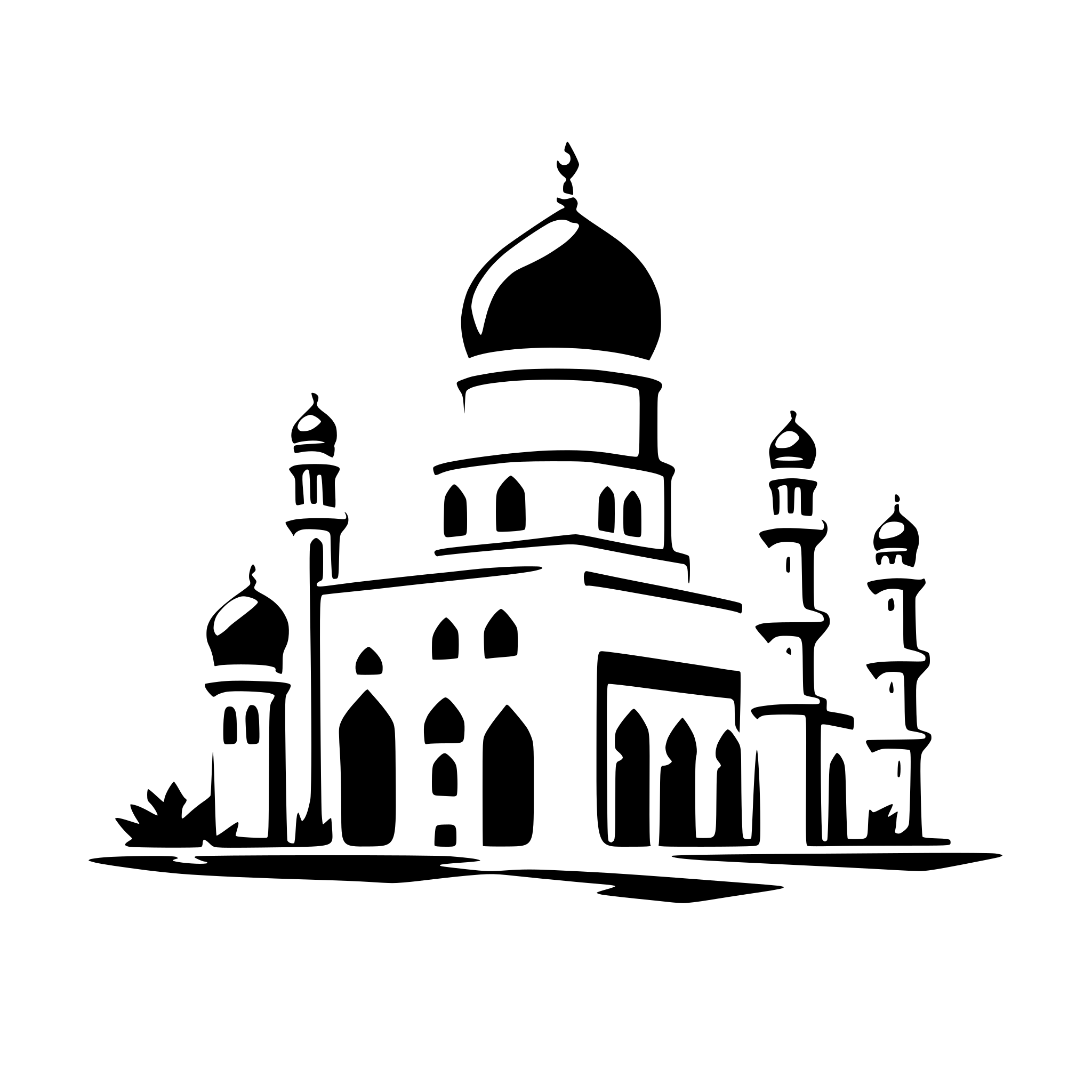 SVG Bundle for 'simple minimalist mosque vector' | AI-Generated Vector ...