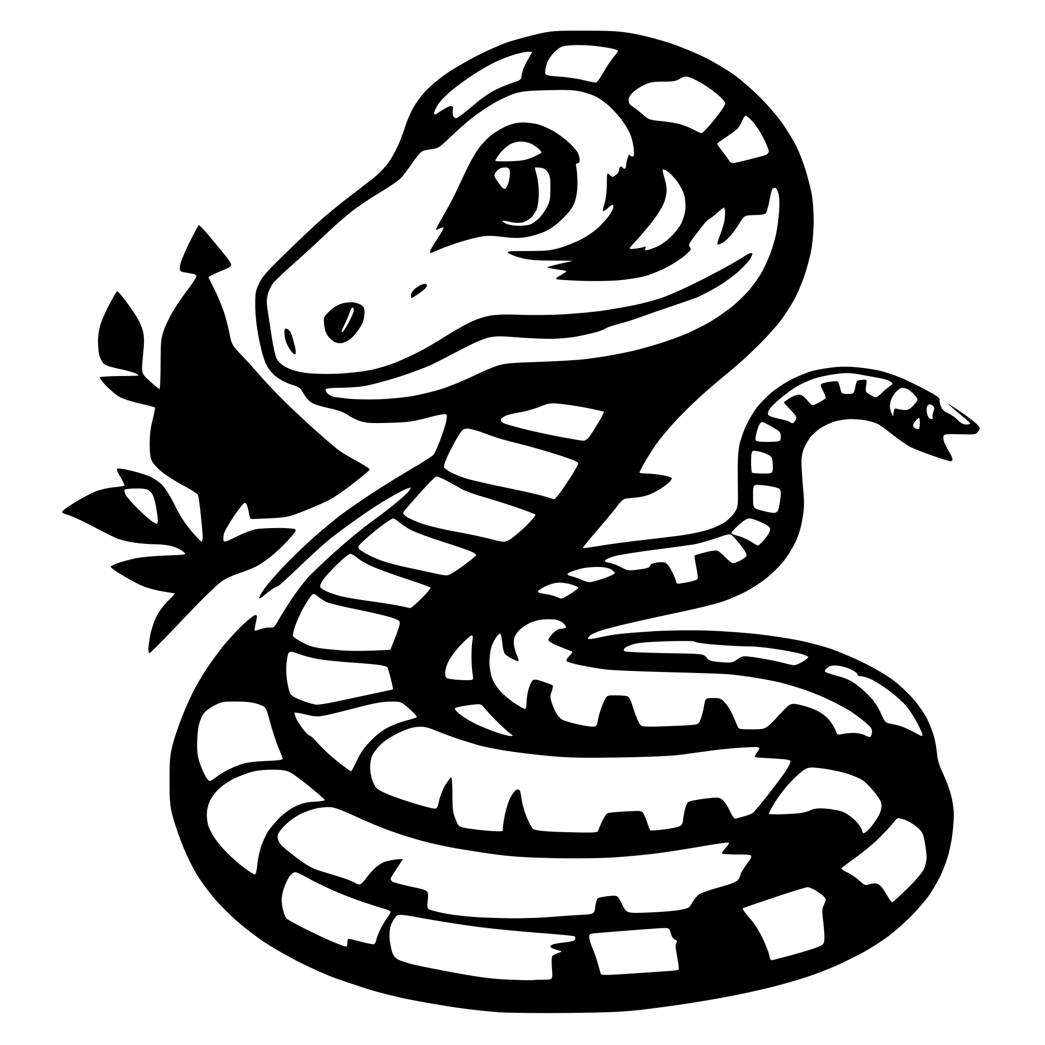 SVG Bundle for 'create a 2d snake' | AI-Generated Vector Graphics
