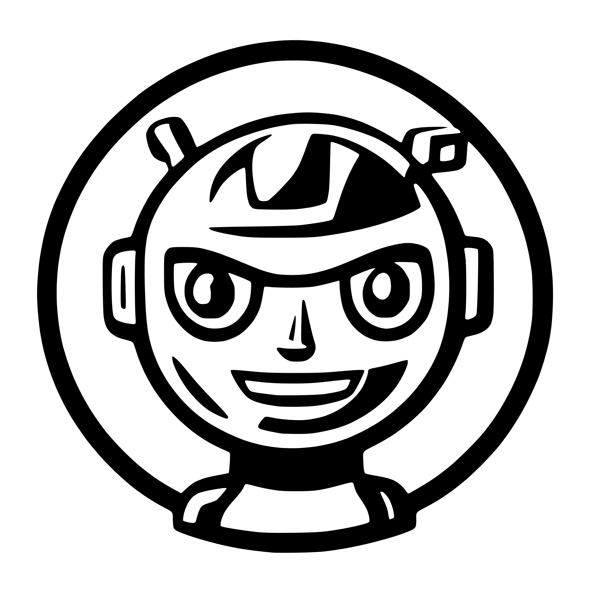 logo SVG for 'half robot hal emoji logo for ai app' | AI-Generated ...