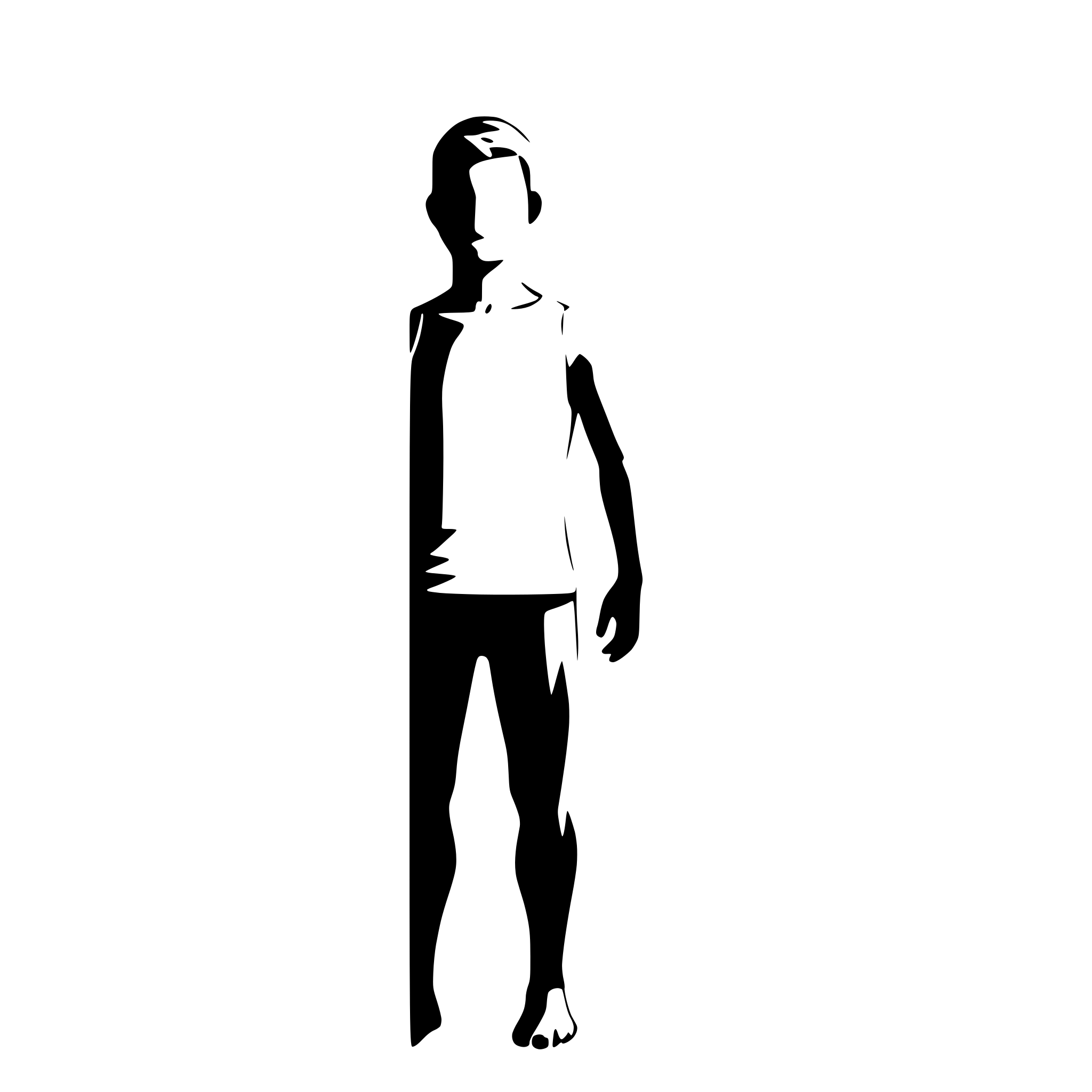 silhouette SVG for 'Full male human body, front view, separate parts of ...