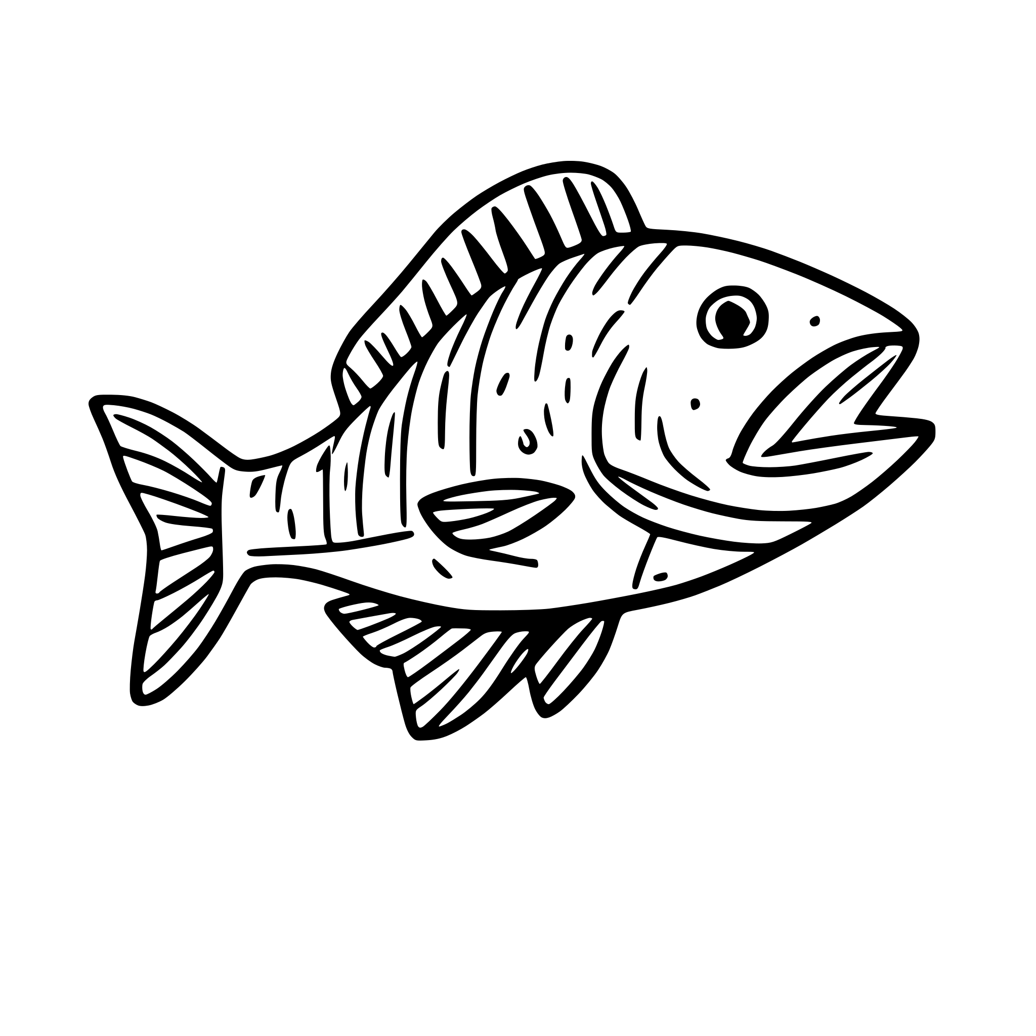 SVG Bundle for 'redfish red drum line art' | AI-Generated Vector Graphics