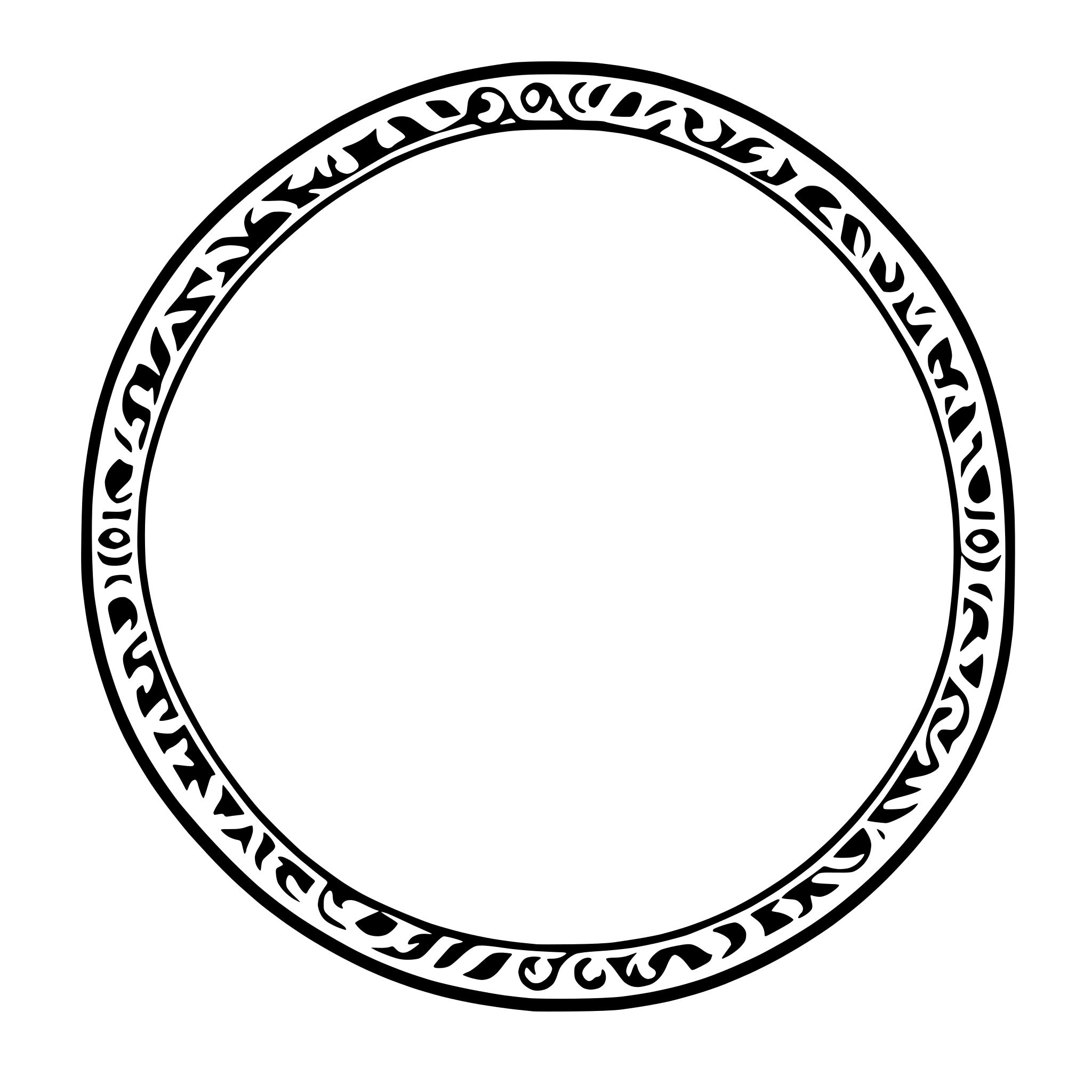 SVG for 'create a fancy roman circle border in a white background' | AI ...