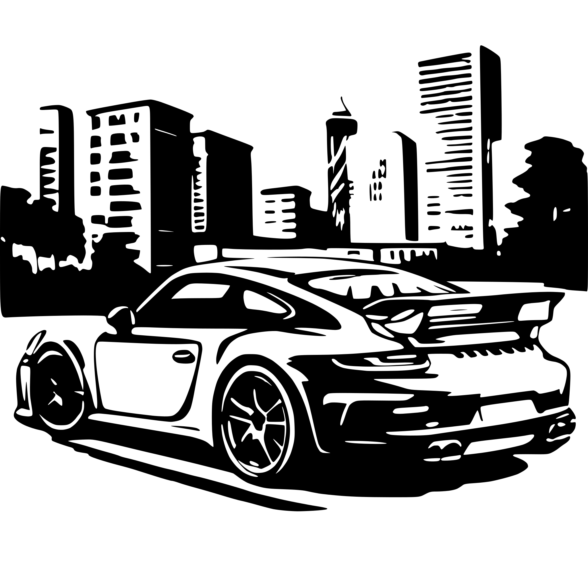 SVG for 'Porsche 911 gt3 rswith Cracow in the background' | AI ...
