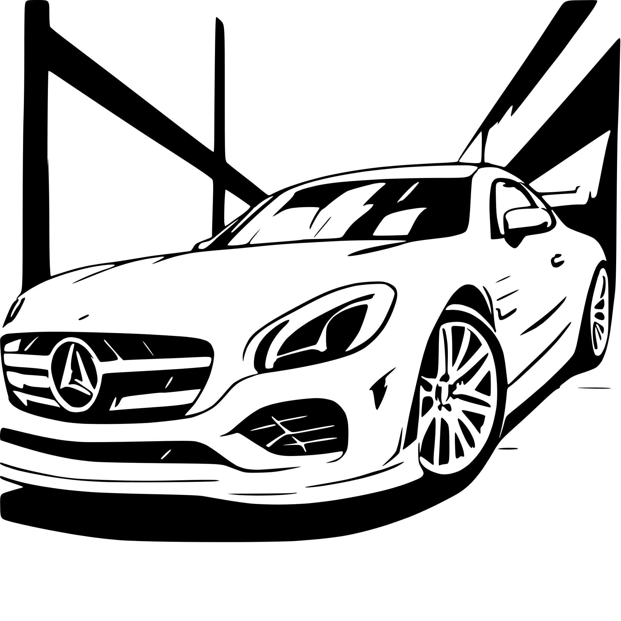 SVG Bundle for 'mercedes amg sports side profile' | AI-Generated Vector ...
