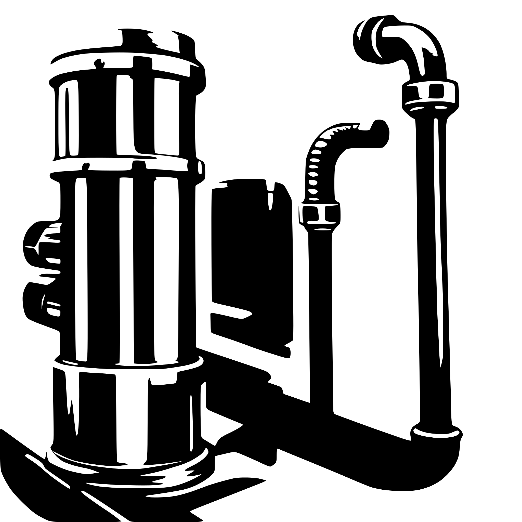 SVG for 'hose for compressed air with nozzle on left site and on right ...