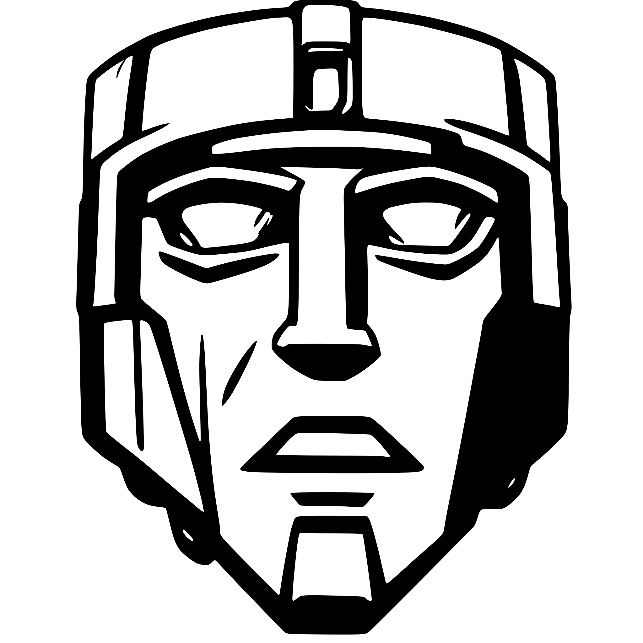 SVG Bundle for 'voltron robot face outline' | AI-Generated Vector Graphics