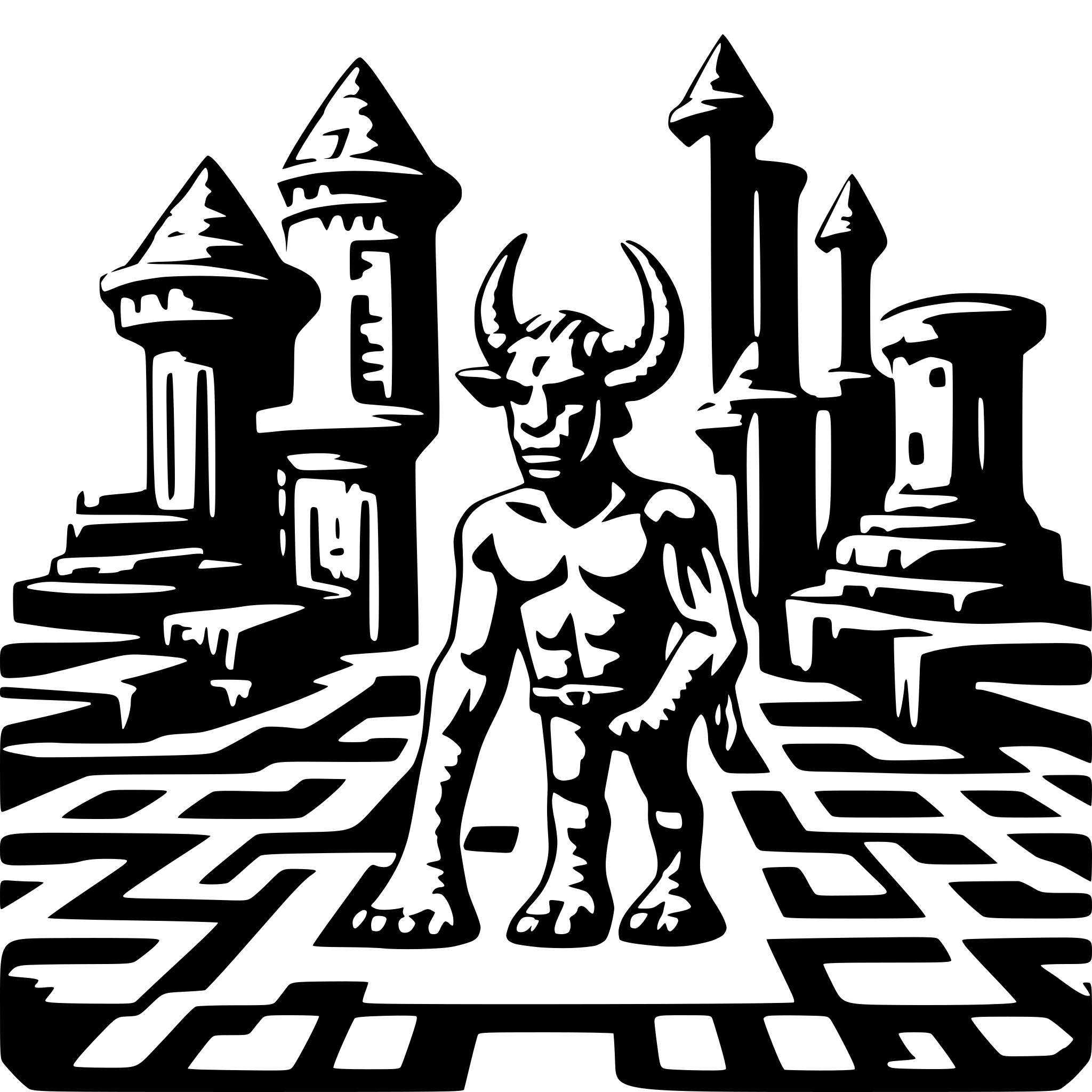 SVG Bundle for 'Minotaur and labyrinth' | AI-Generated Vector Graphics