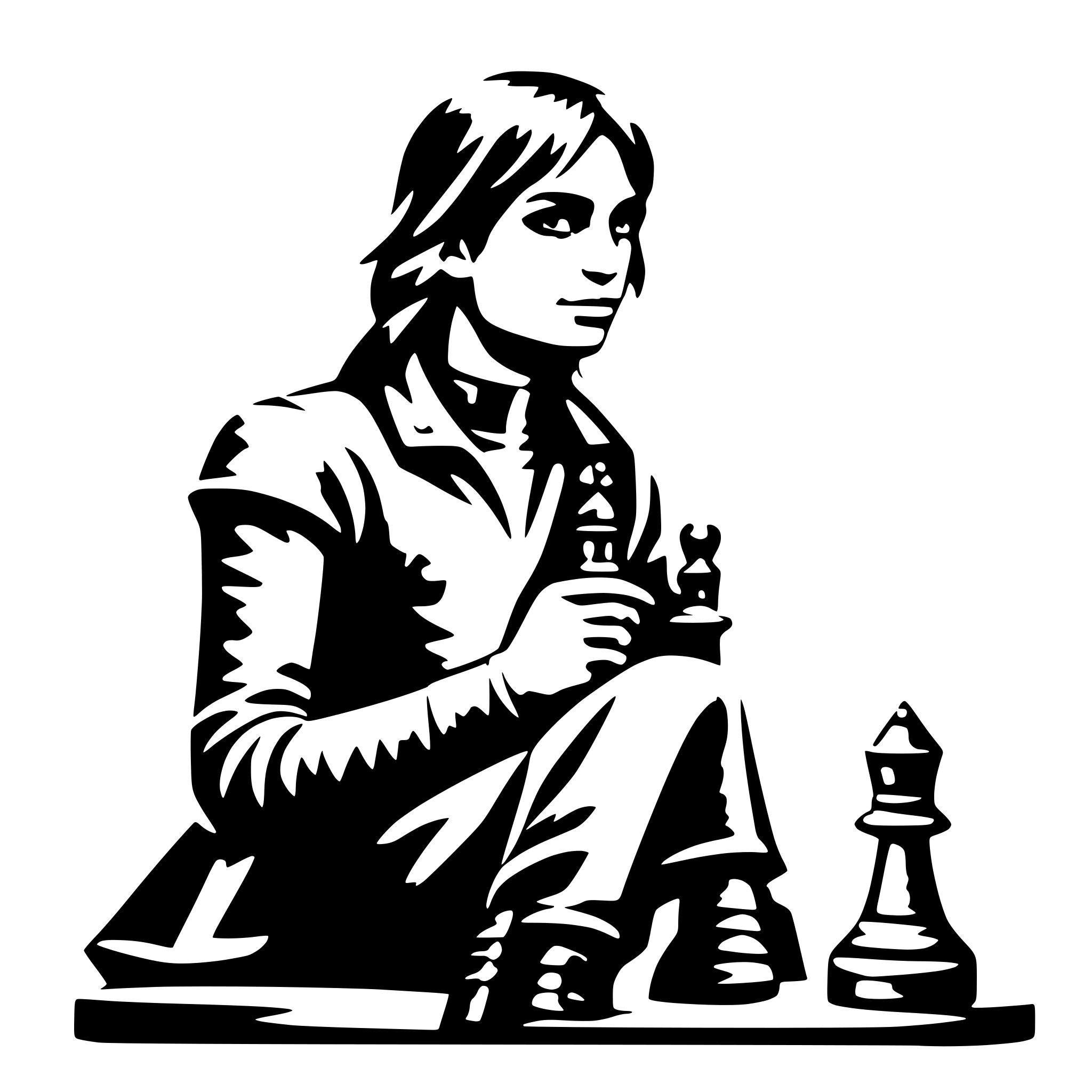 SVG Bundle for 'chess player' | AI-Generated Vector Graphics