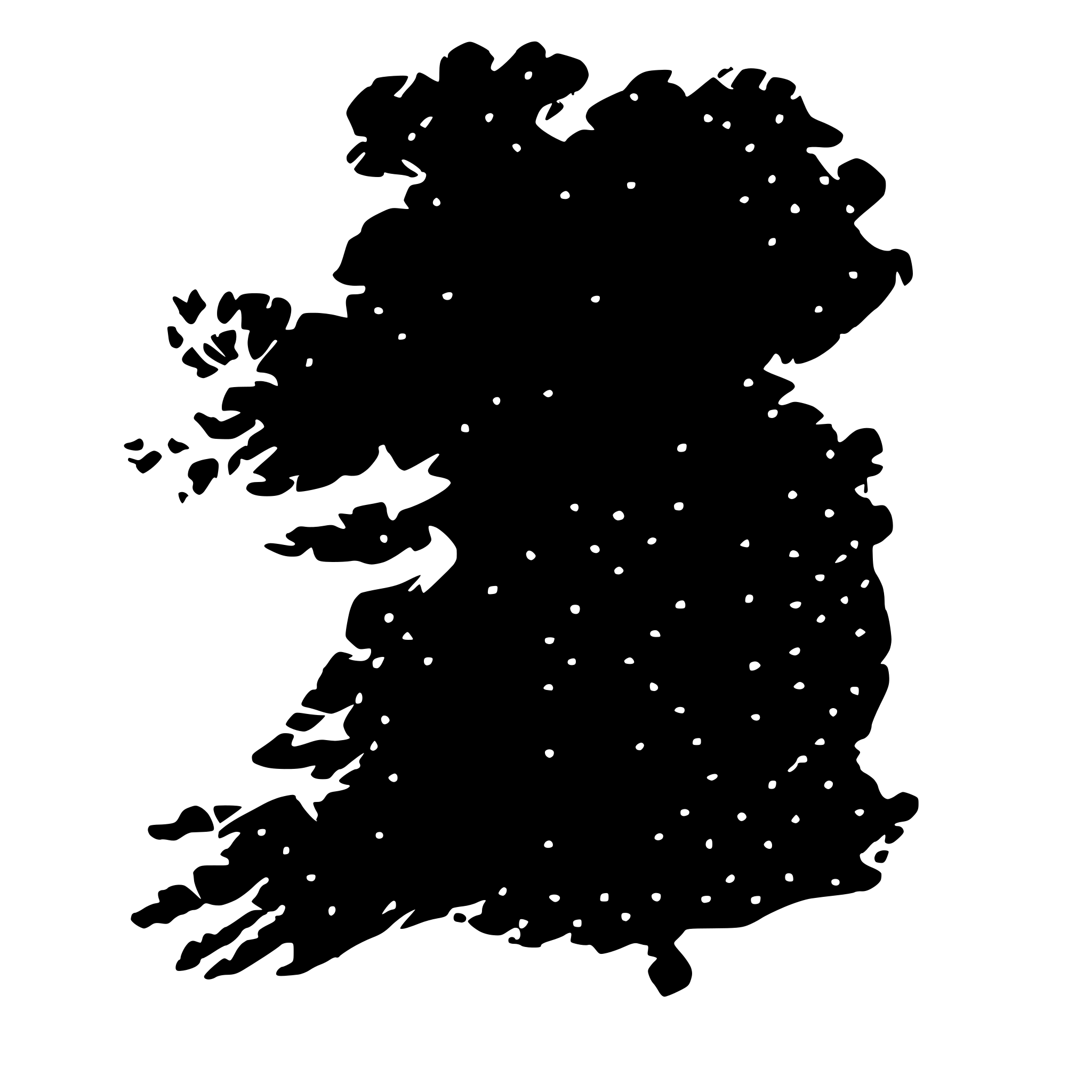 SVG for 'create me a map of ireland with dots in a grid pattern' | AI ...