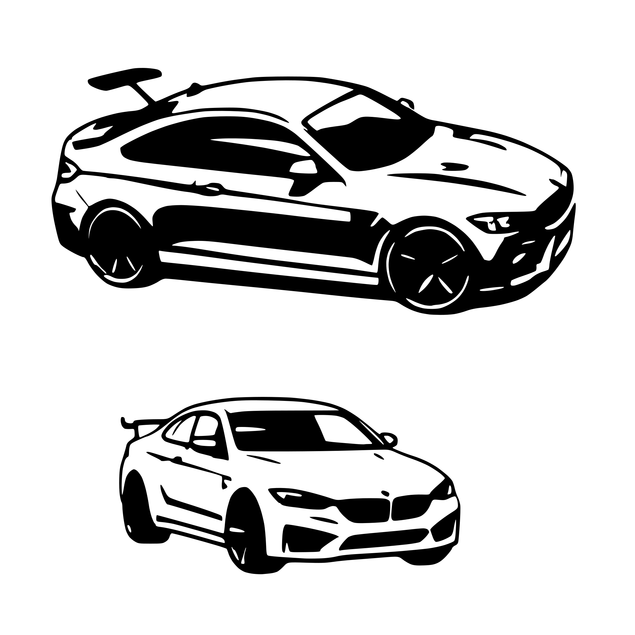SVG Bundle for 'BMW m4 f82 as a drawing to color in. Without Logos ...