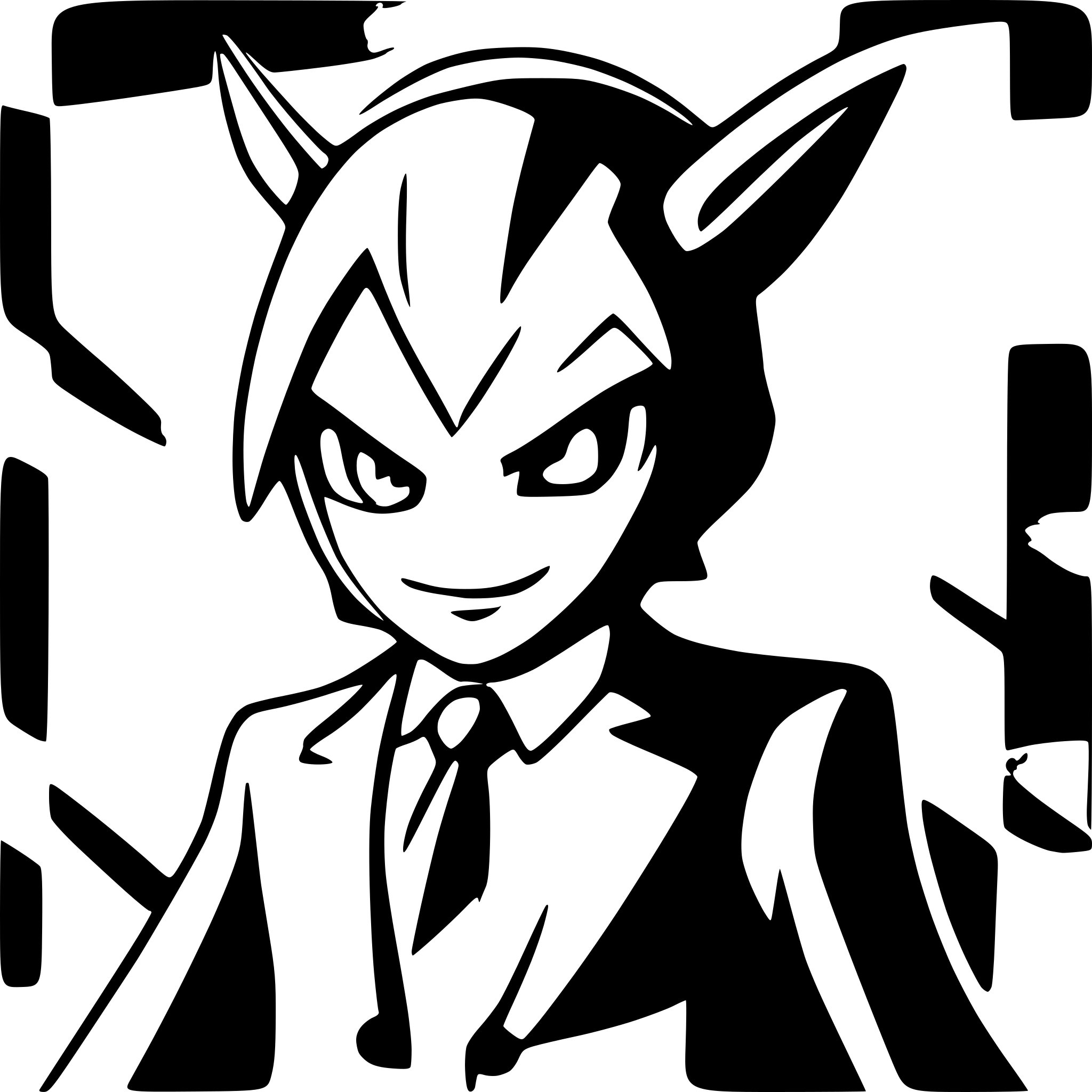 manga style SVG for 'caricature of a demon pokemon in a business suit ...