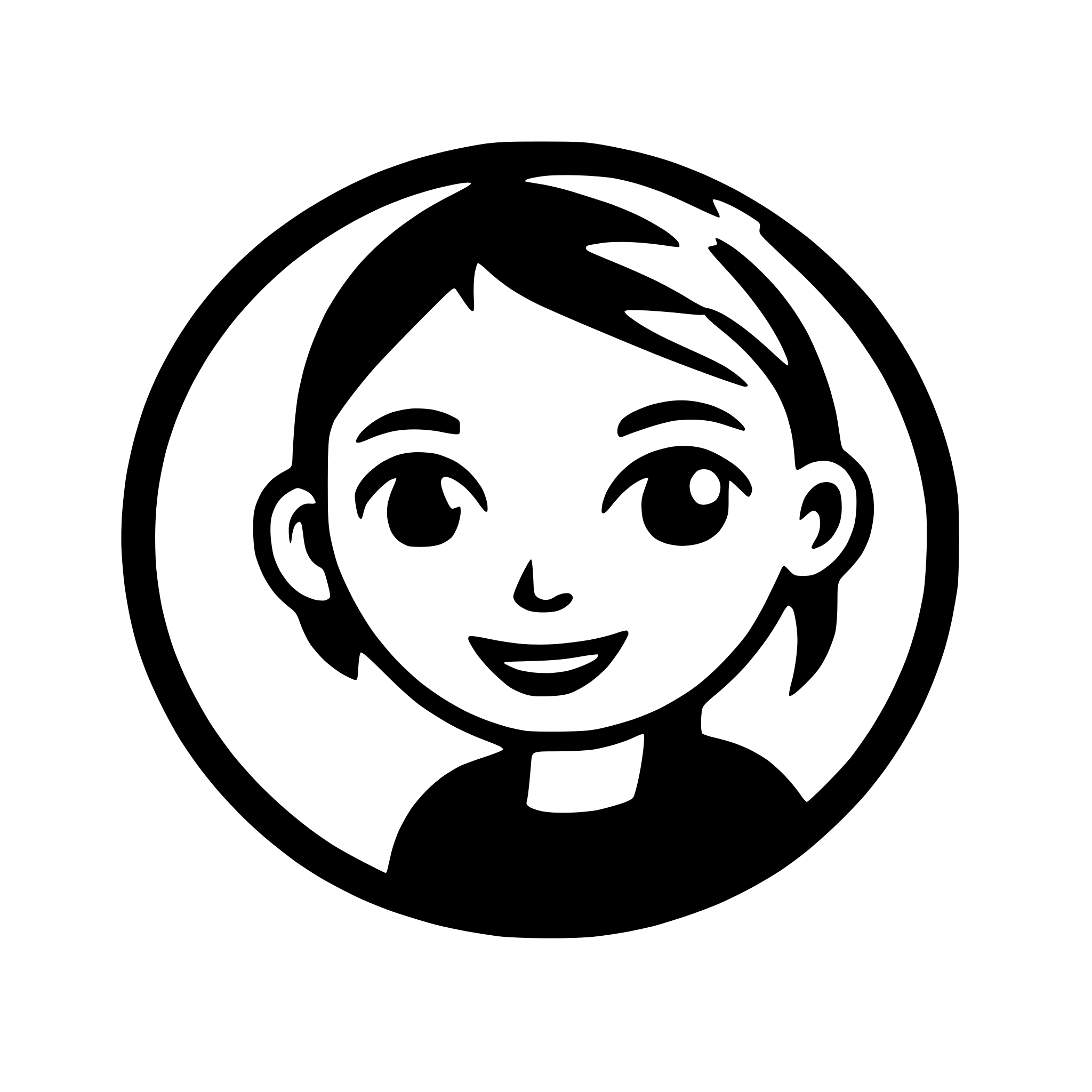 SVG Bundle for 'lazy face rounded logo' | AI-Generated Vector Graphics