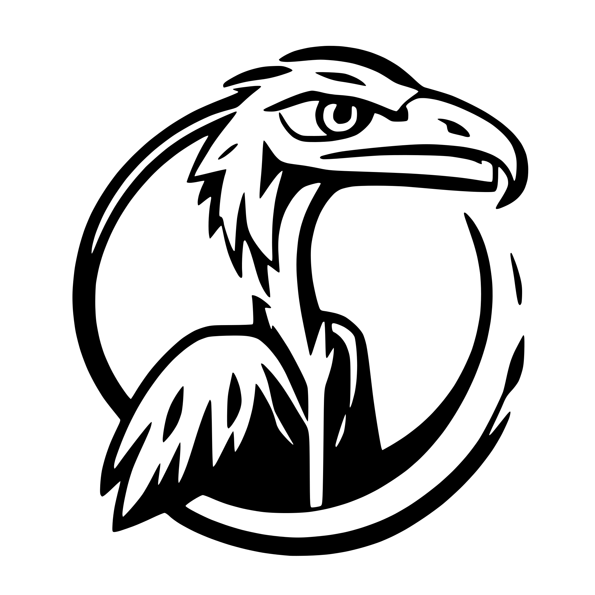SVG Bundle for 'minimalistic secretary bird logo based on head' | AI ...