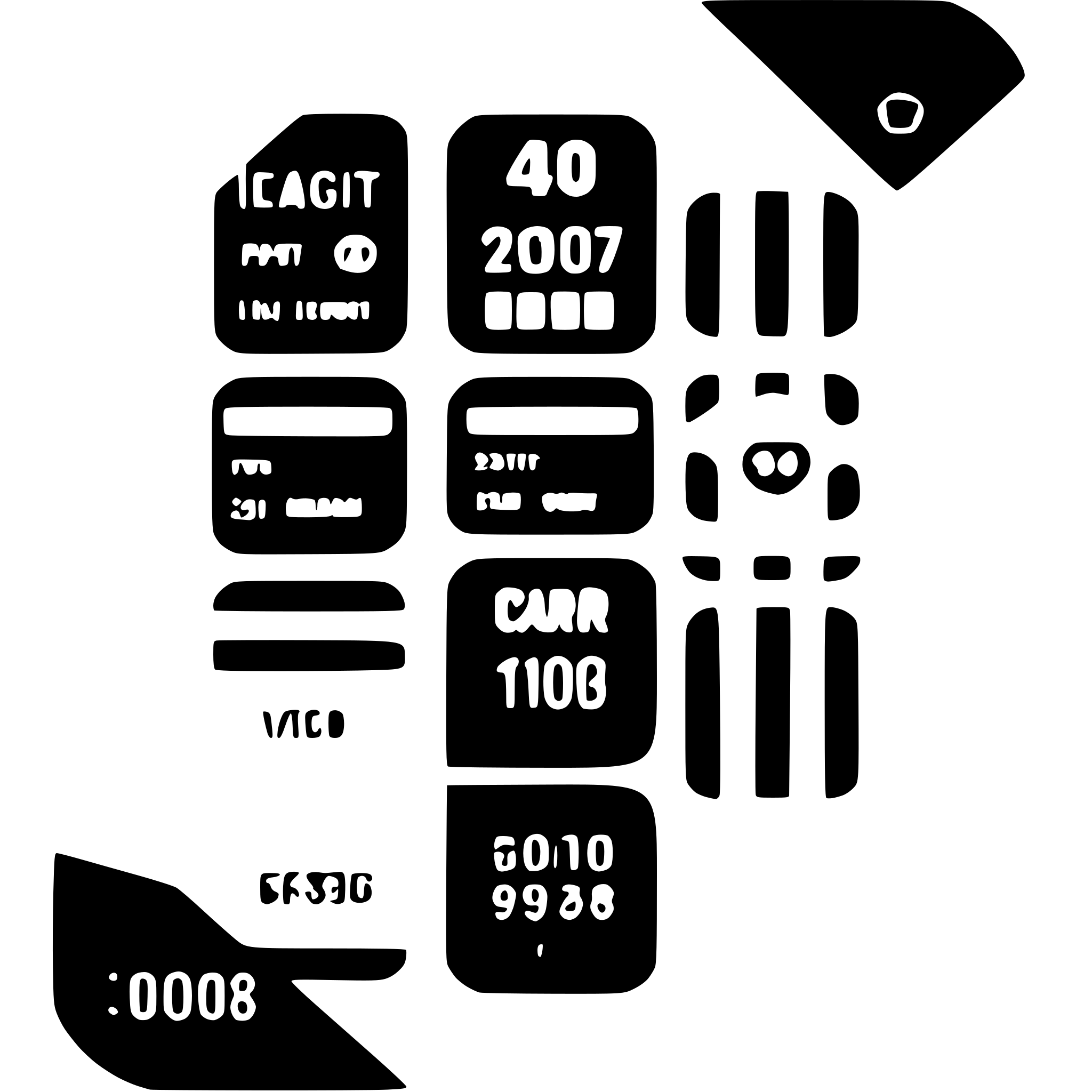SVG for 'A rectangle customer loyalty card contains space for name ...