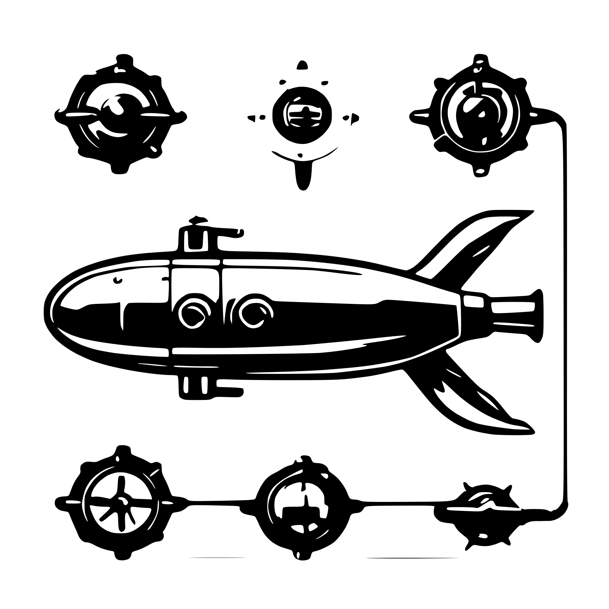 SVG Bundle for 'electrical diagram for mini submarine' | AI-Generated ...