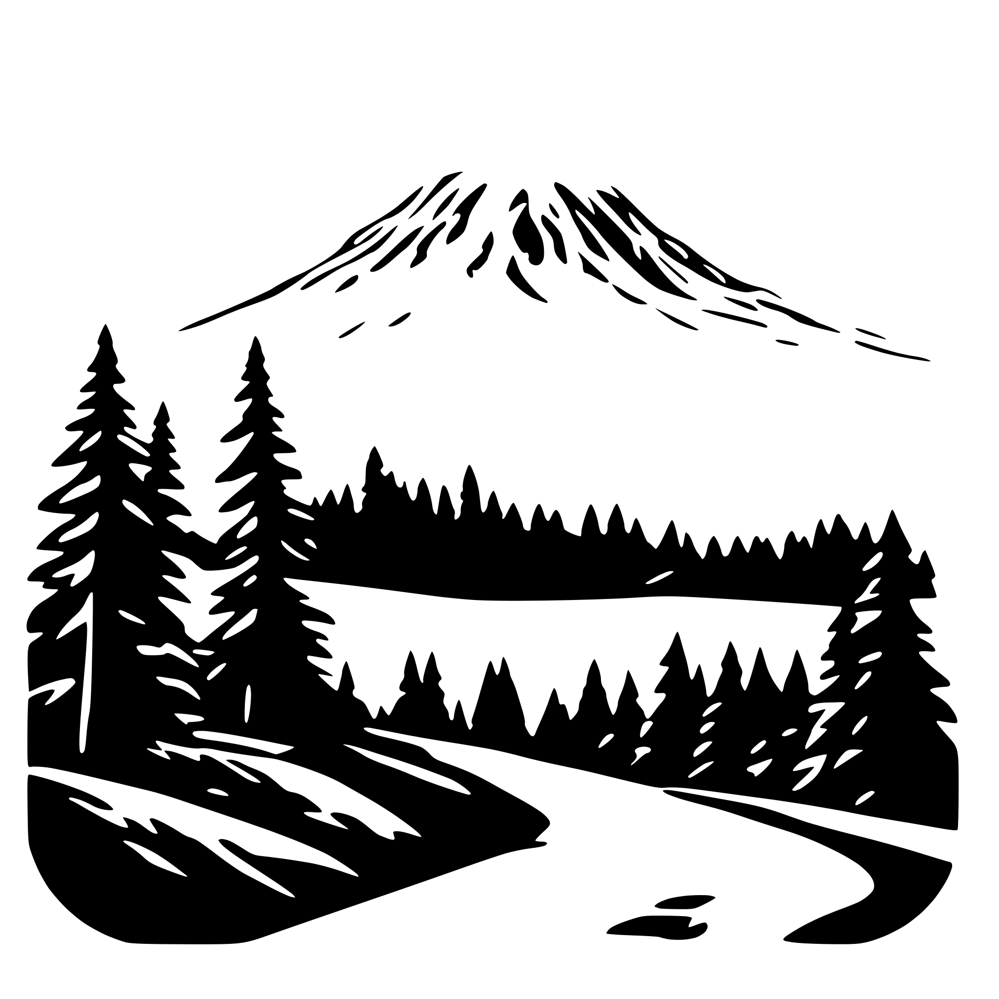 SVG Bundle for 'Mount Rainier' | AI-Generated Vector Graphics
