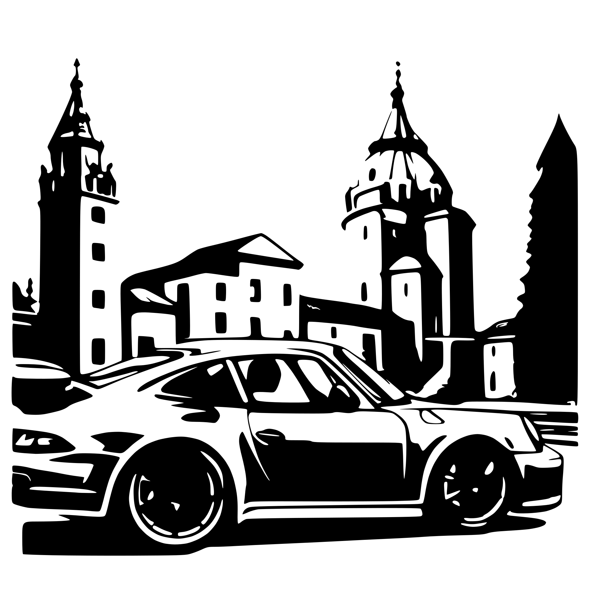 SVG for 'Porsche 911 gt3 rswith Cracow in the background' | AI ...