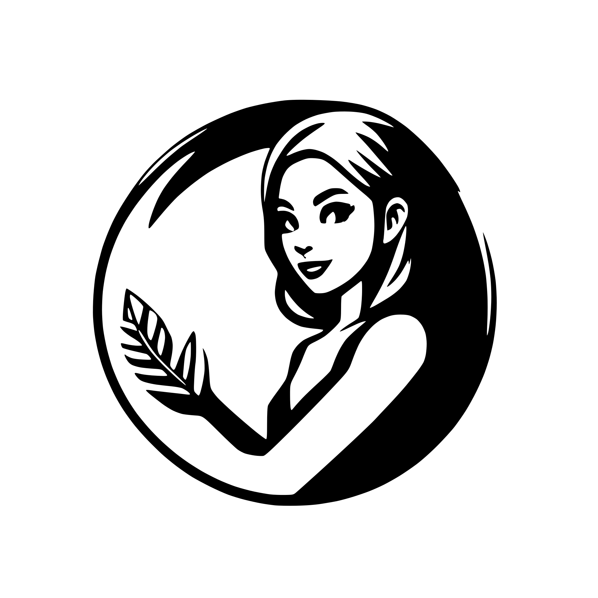 logo SVG for 'una chica estresada y muy preocupada incada en el suelo ...