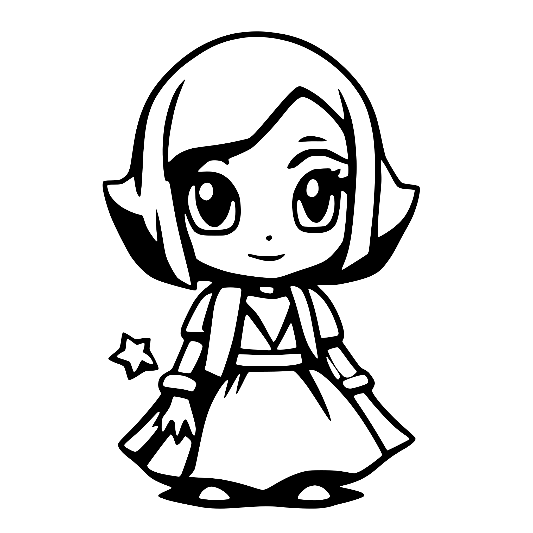 SVG for 'pokemon gardevoir chibi' | AI-Generated Custom Vector Graphic