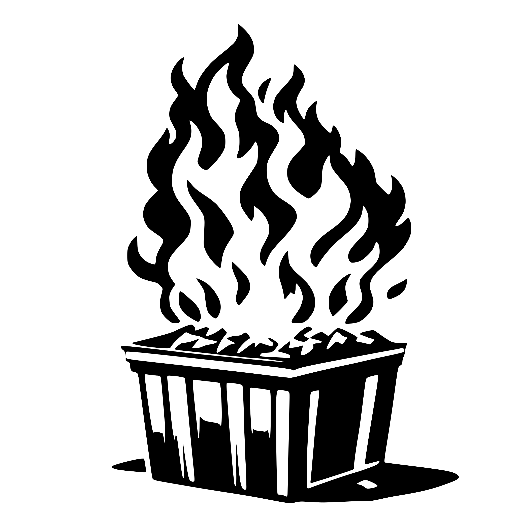 SVG Bundle for 'dumpster fire with flames coming out the top' | AI ...